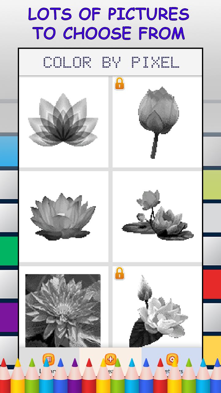 Lotus Flowers Color by Number - Pixel Art Game - App on Amazon Appstore