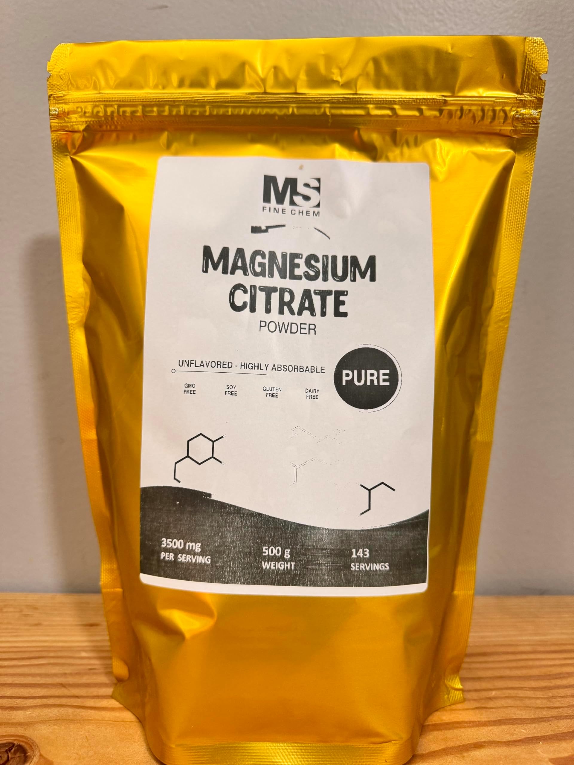 Amazon.com: Magnesium Citrate Powder - Magnesium Supplement, Magnesium ...