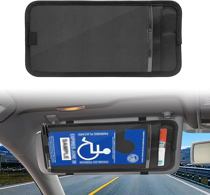Amazon.com: Handicap Placard Holder for Auto, Disabled Parking Permit ...