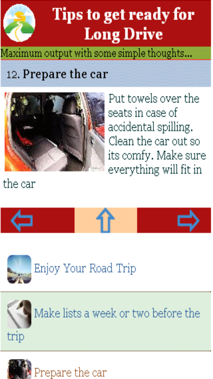 Tips to get ready for Long Drive - App on Amazon Appstore