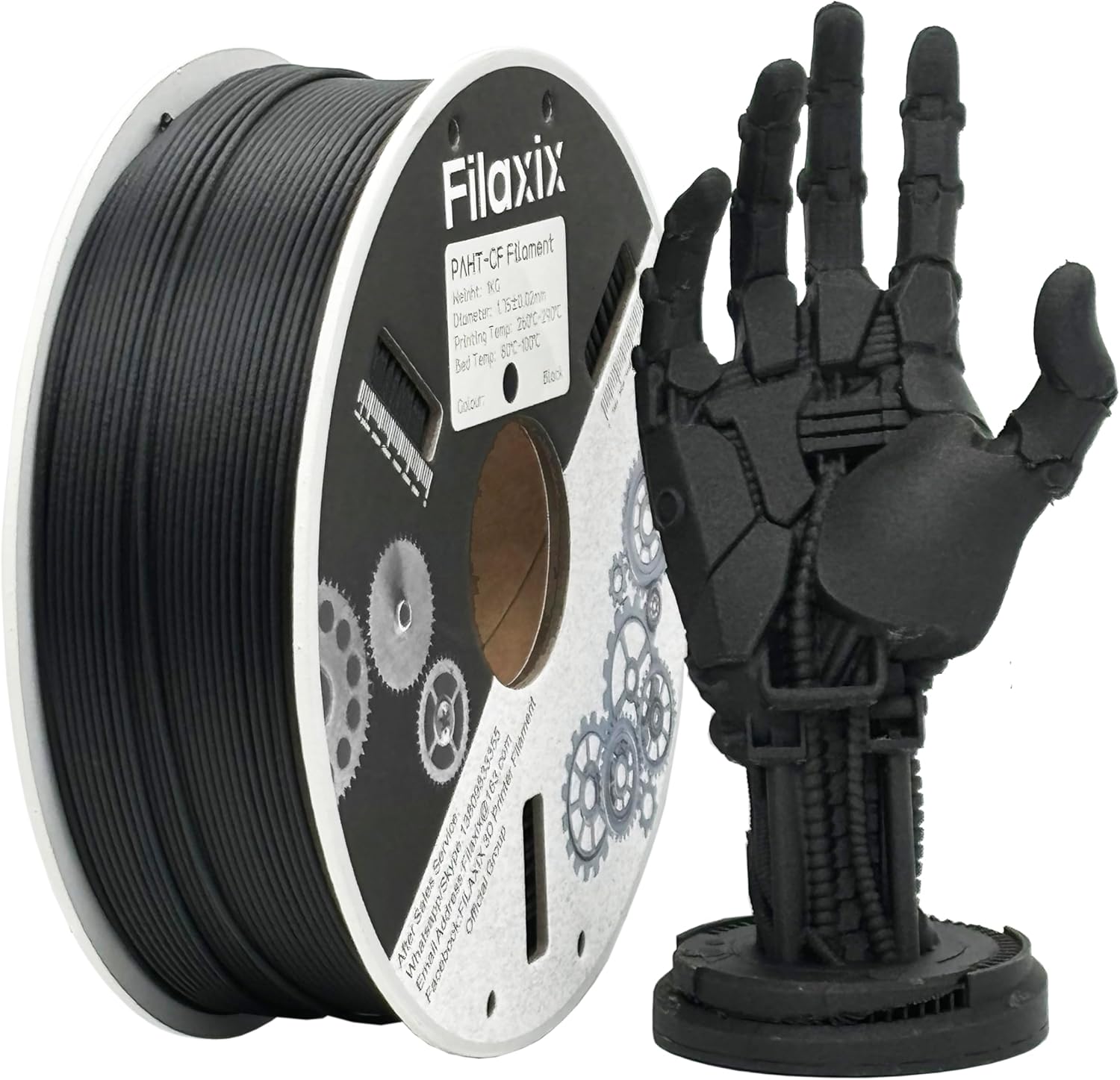 PAHT-CF 3D Printer Filament, PA Nylon Reinforced with Carbon Fiber for ...