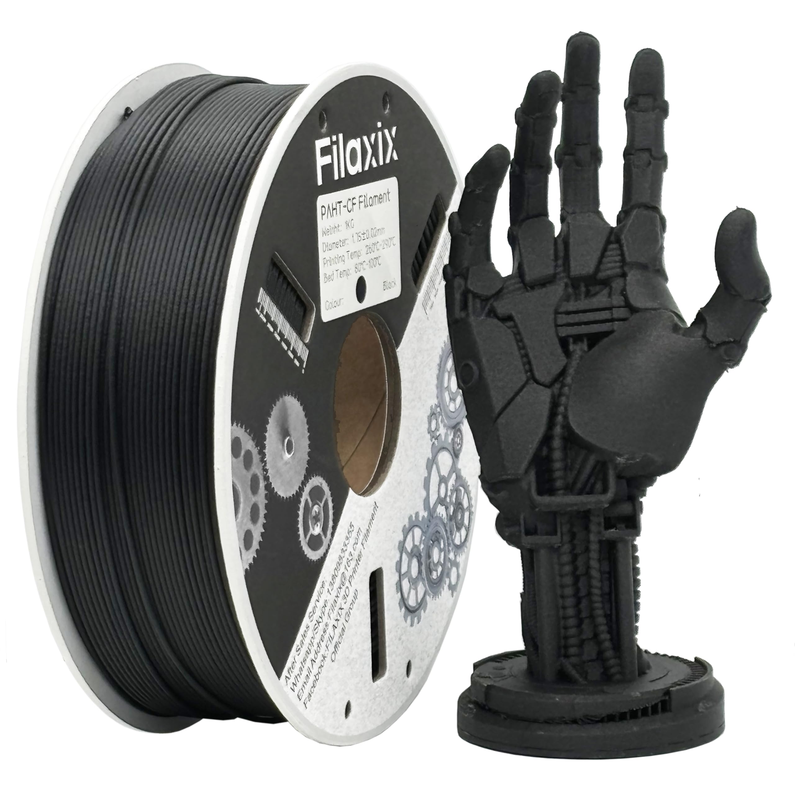Amazon.com: Fibreheart PAHT-CF 3D Printer Filament, PPA Nylon Reinforced with Carbon Fiber for ...