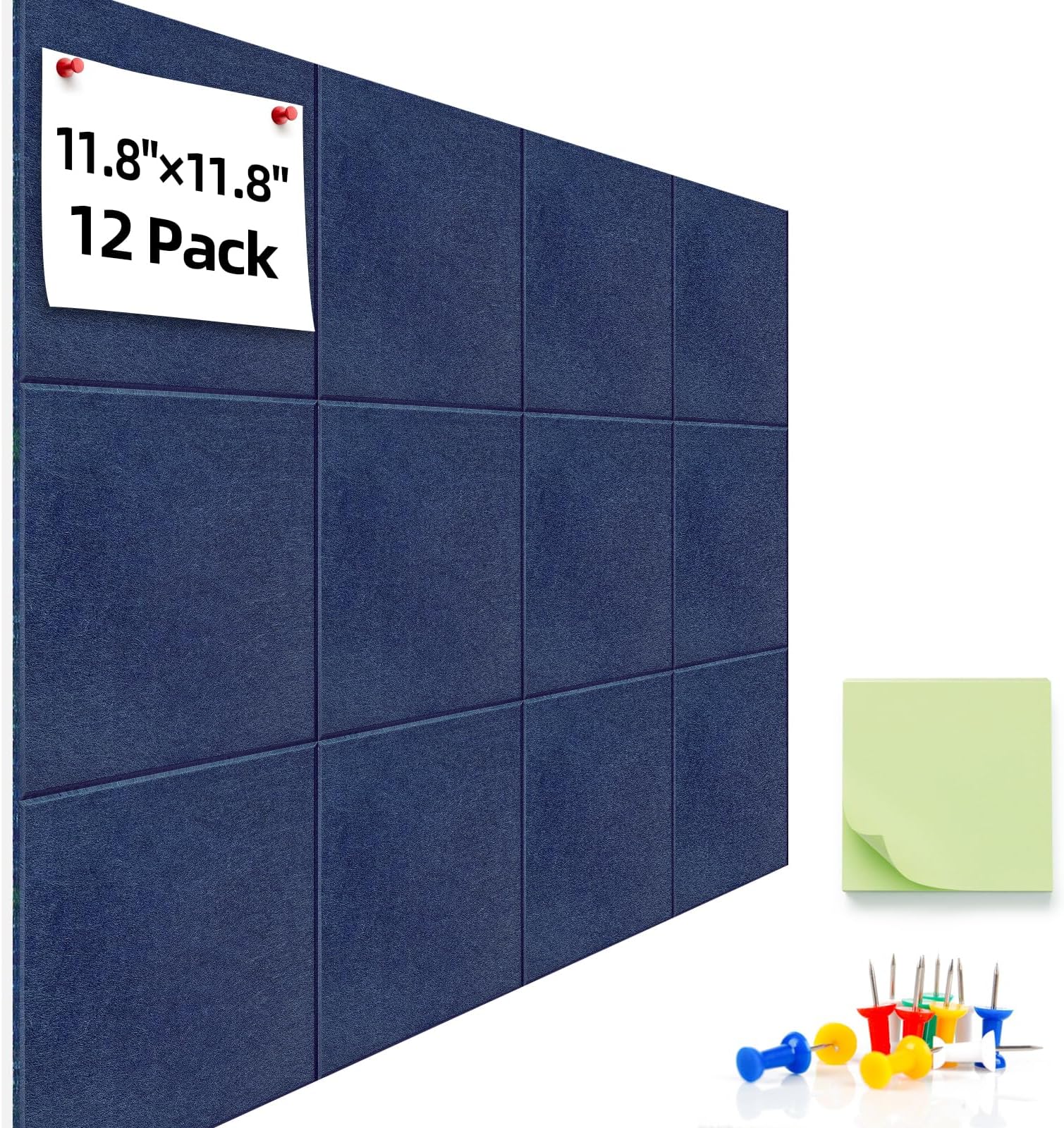 Amazon.com : URMMIY Large Cork Board for Walls - 12 Pack Bulletin Board ...