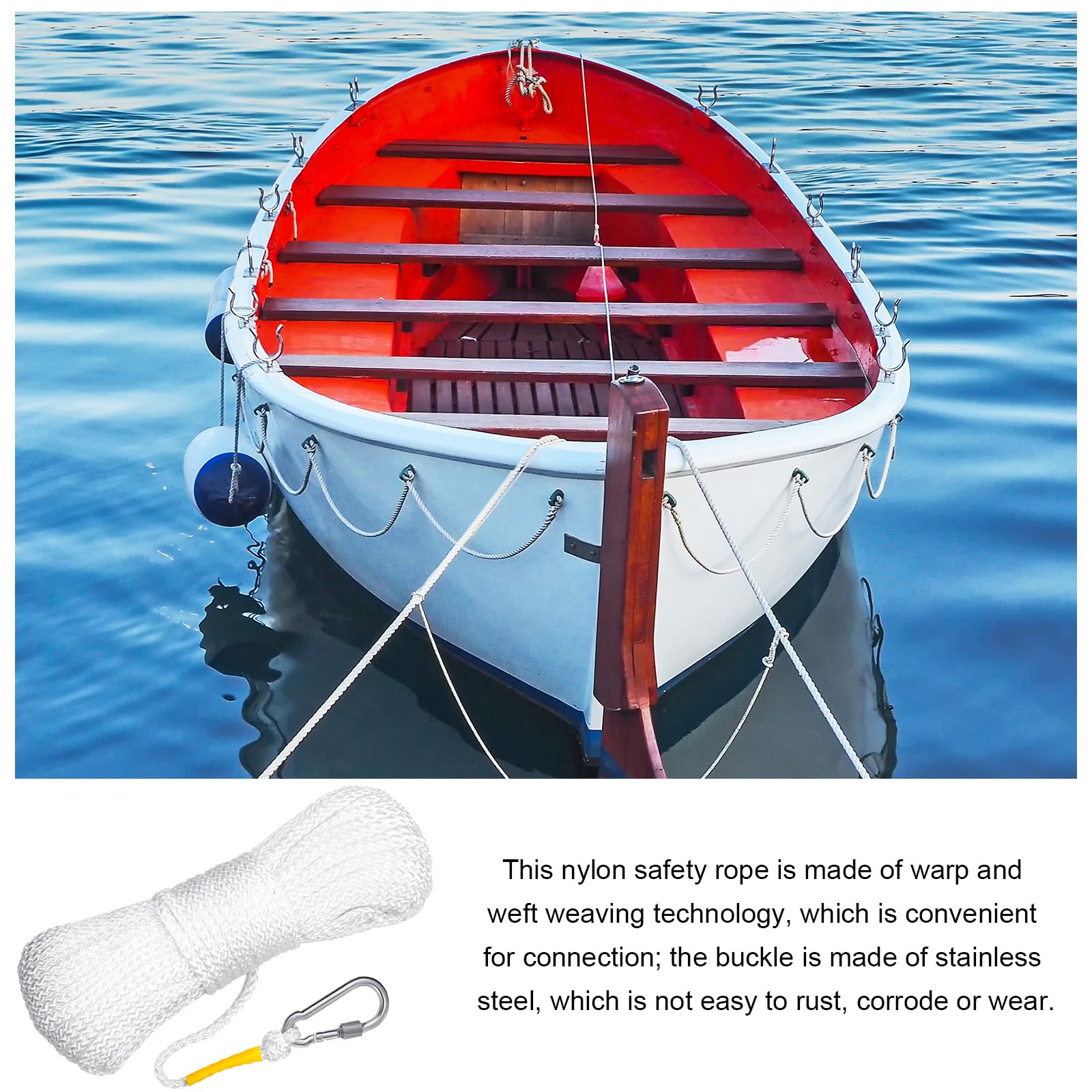 Snapklik.com : Shappy Floating Rope Life Ring Rope Lifesaving Dock ...