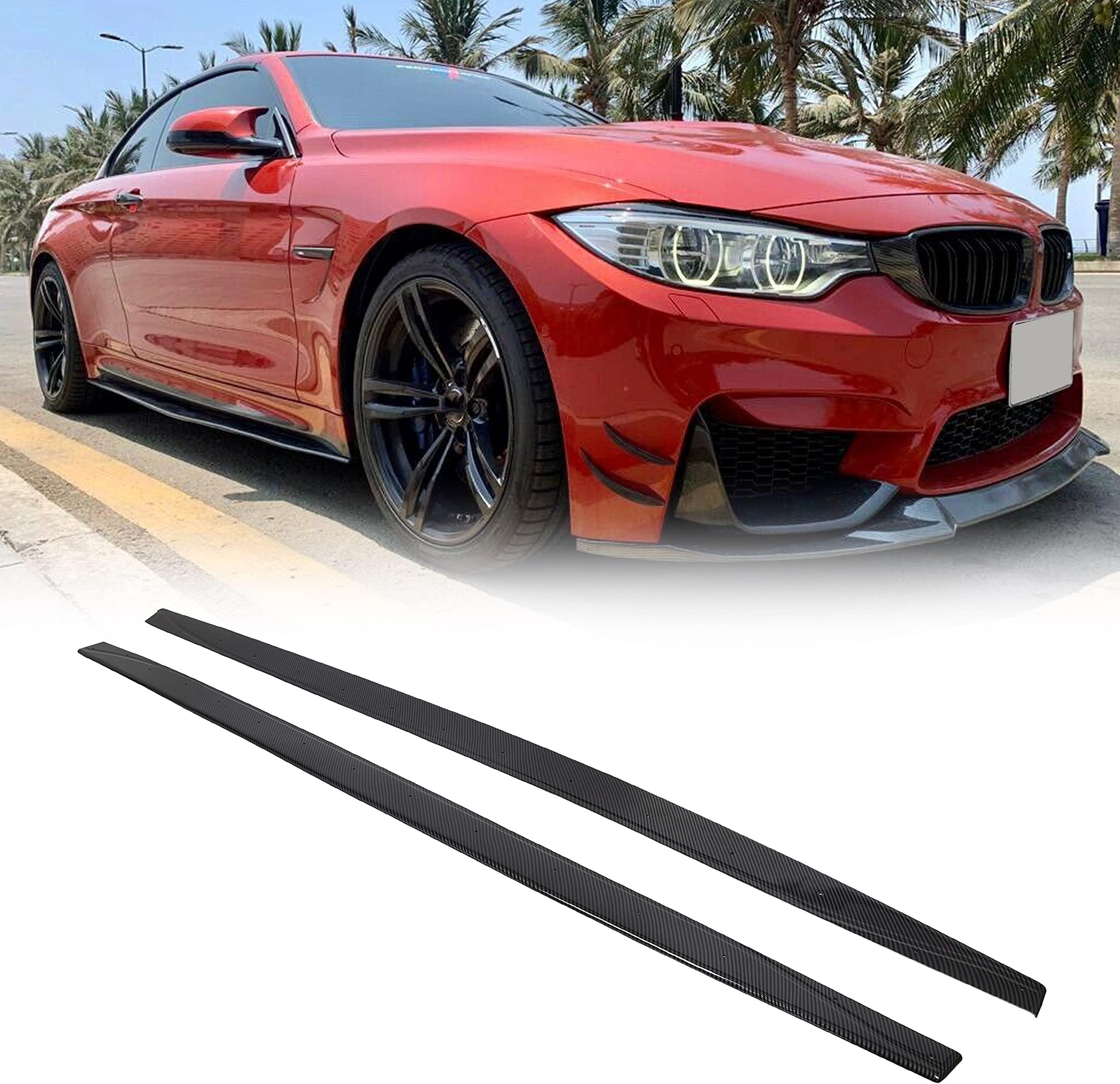 Amazon.com: HECASA Side Skirts Rocker Panels Compatible with 2014-2019 ...