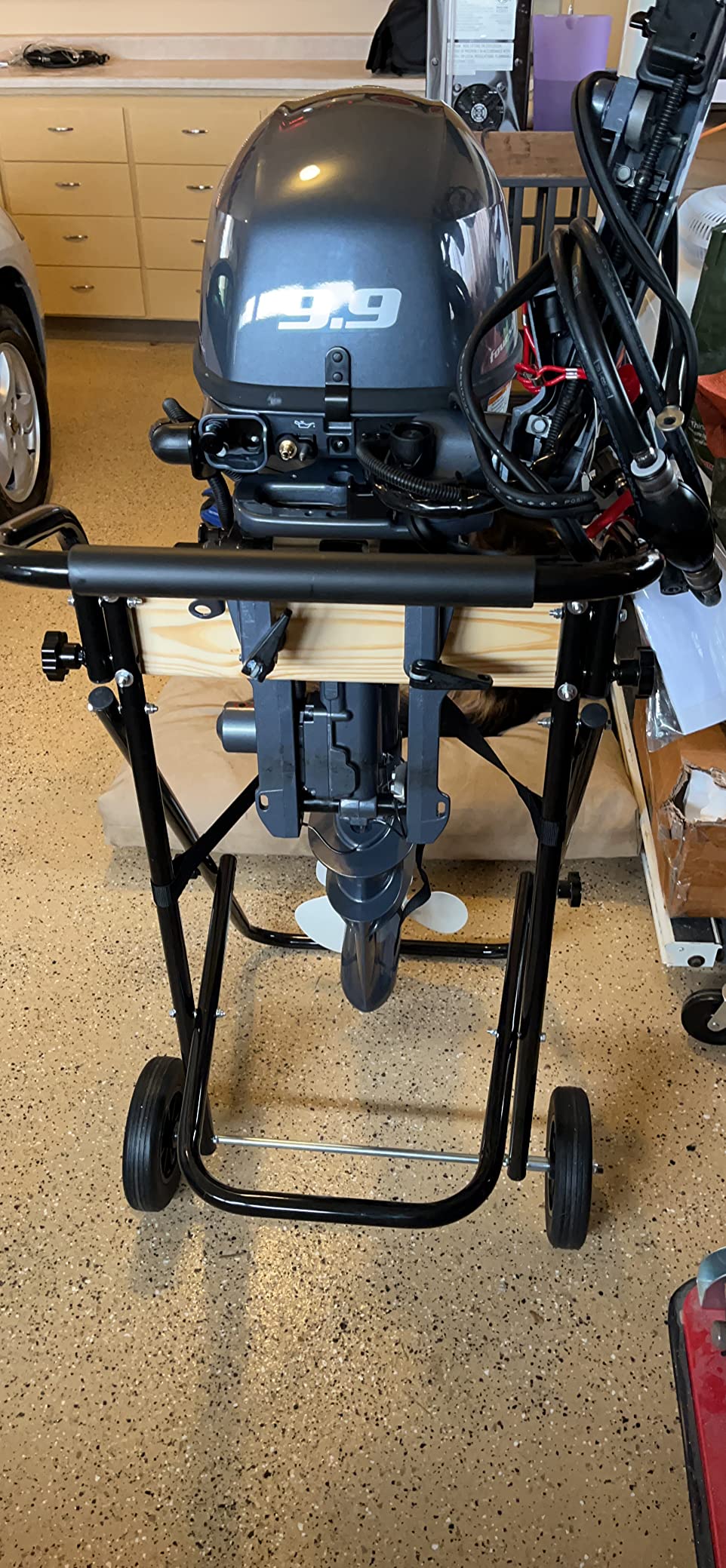 $15/mo - Finance Outboard Boat Motor Stand 15 to 30 HP Engine 130 lb ...