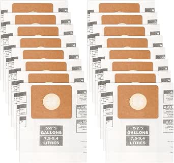 16 Pack 90668 Shop Vac Filter Bags Compatible with Shop Vac 2-2.5 ...