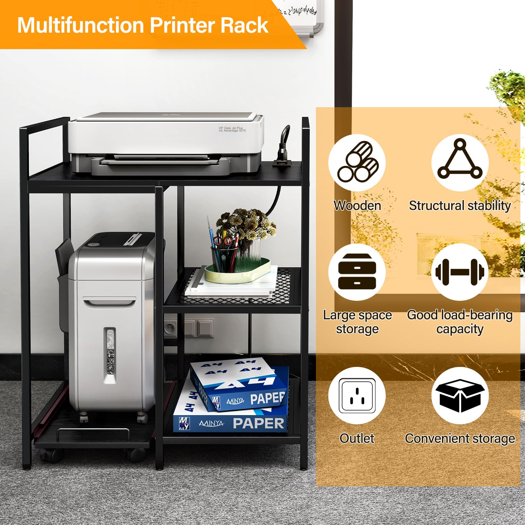 Snapklik.com : TC-HOMENY 3-Tier Printer Stand