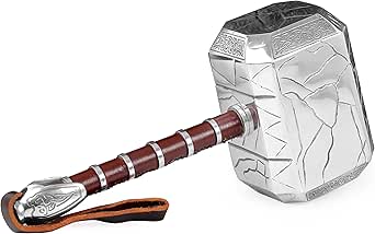 Amazon.com: Avengers Thor Mjolnir Hammer Stormbreaker Axe Props Replica ...