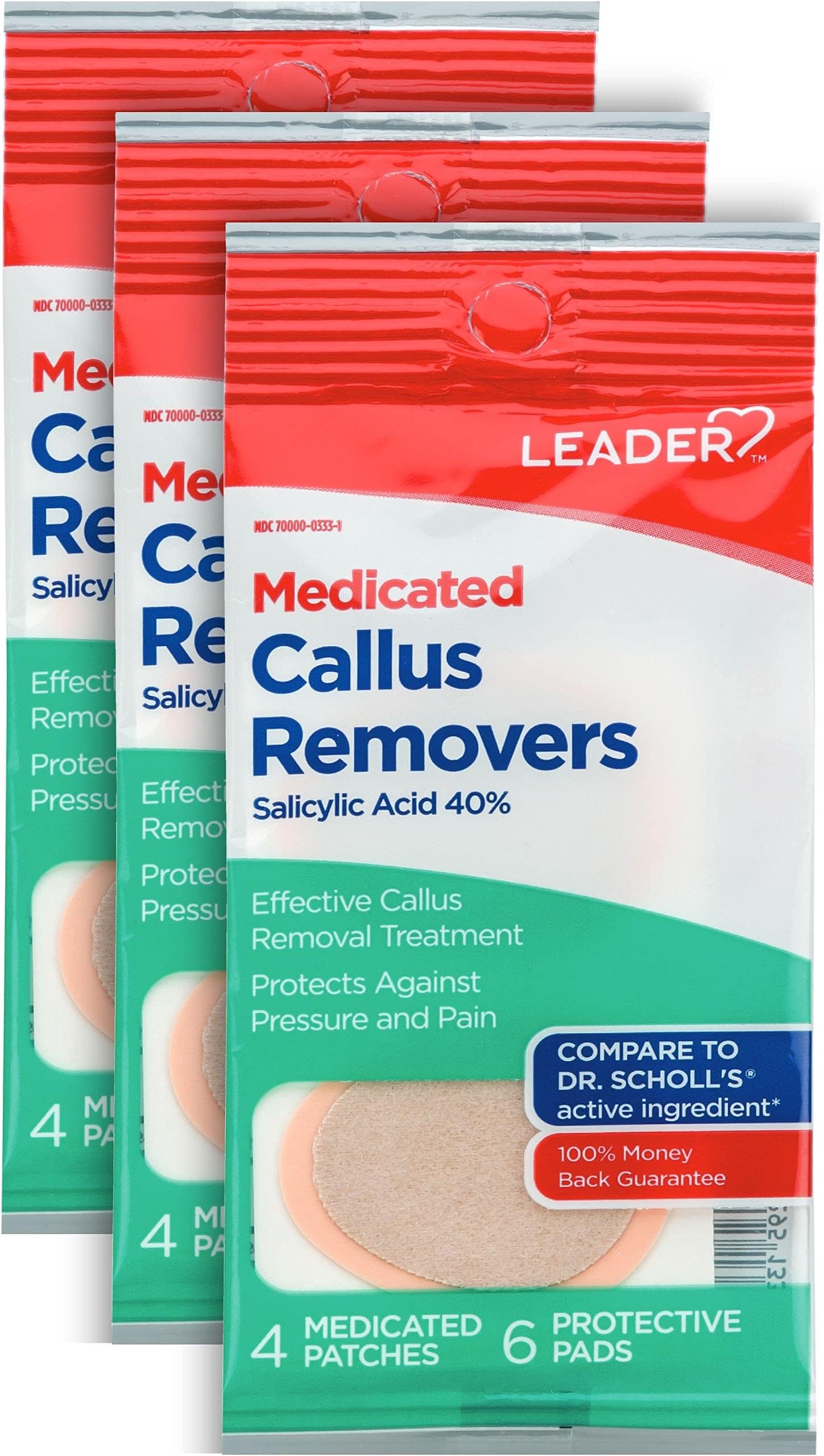 Amazon.com : LEADER Medicated Callus Remover with Salicylic Acid ...