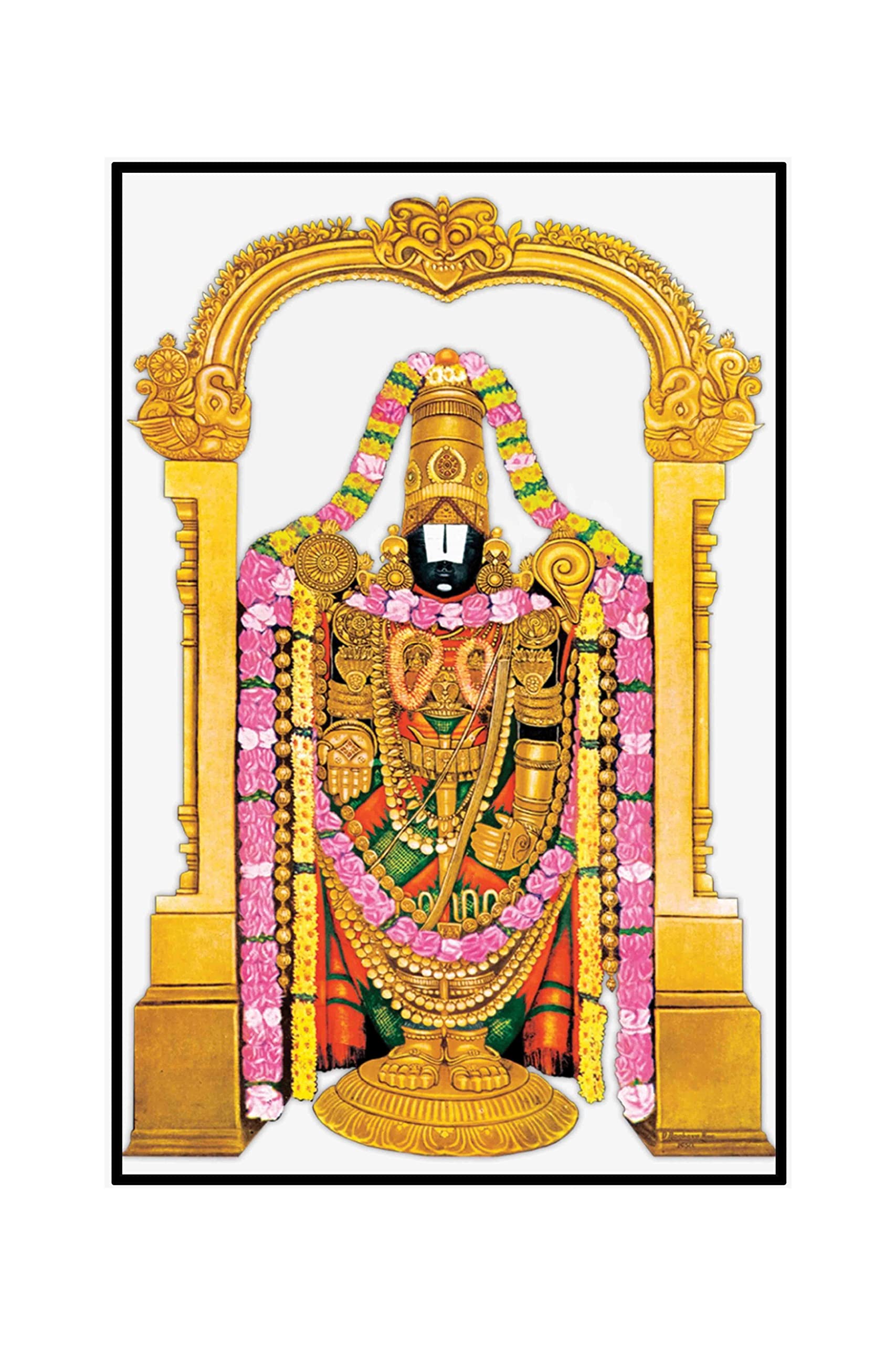 Buy Yellow Alley Lord Balaji Wall Poster|Hindu Religious Poster|Poster ...