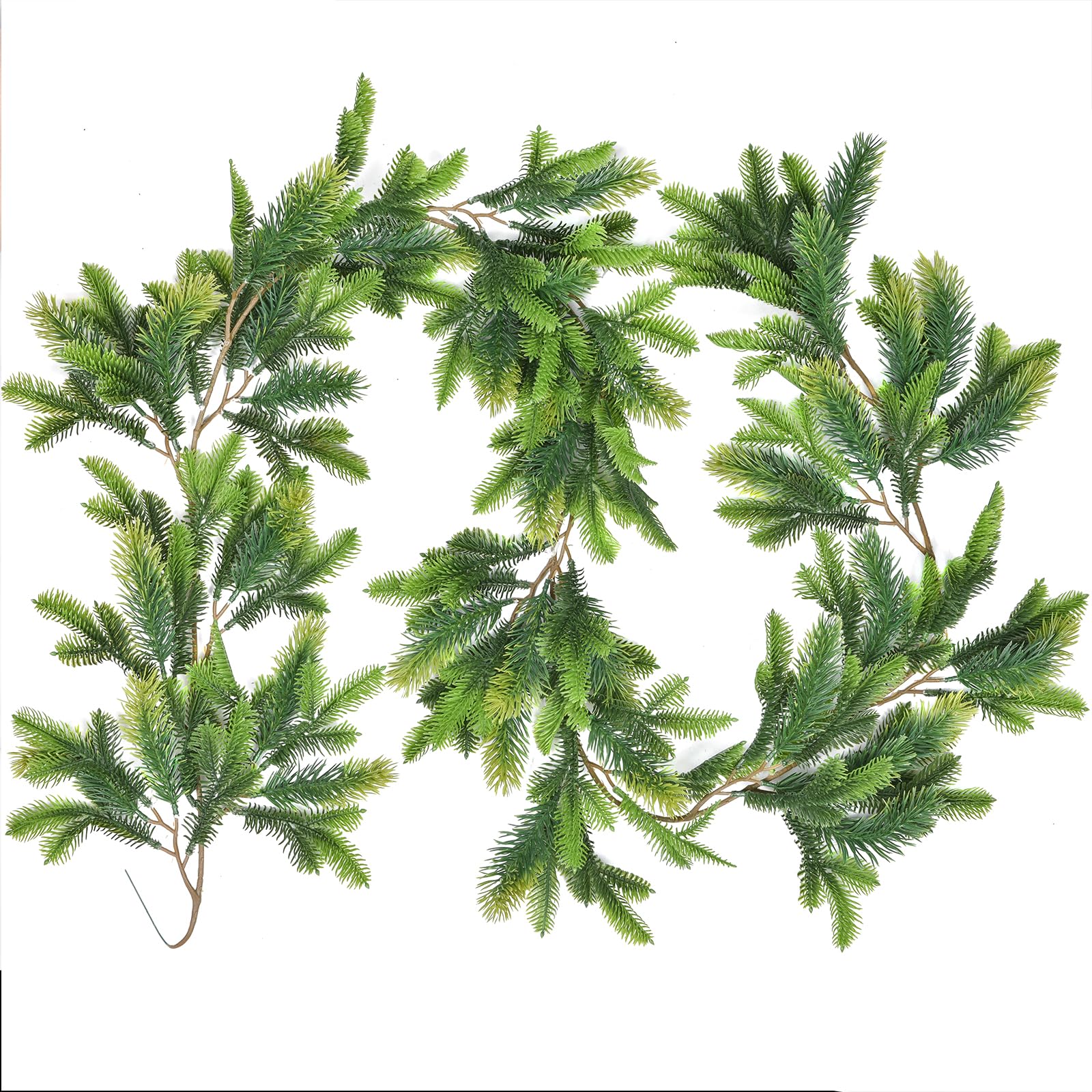 Snapklik.com : 6Ft Pine Garland Christmas Decoration, Winter Artificial ...