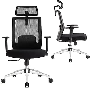 IntimaTe WM Heart Ergonomic Office Chair, High Back Desk Chair with ...