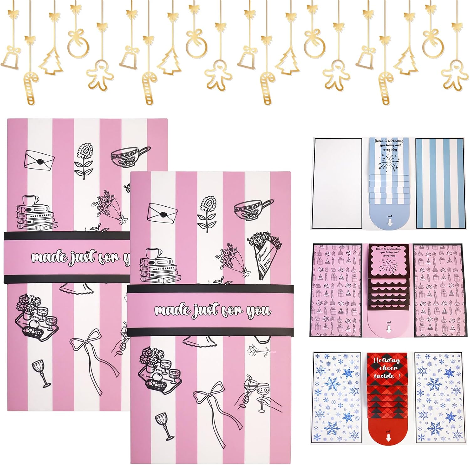 Amazon.com: Christmas Gift Card Booklet, Handmade Waterfall Gift Card ...