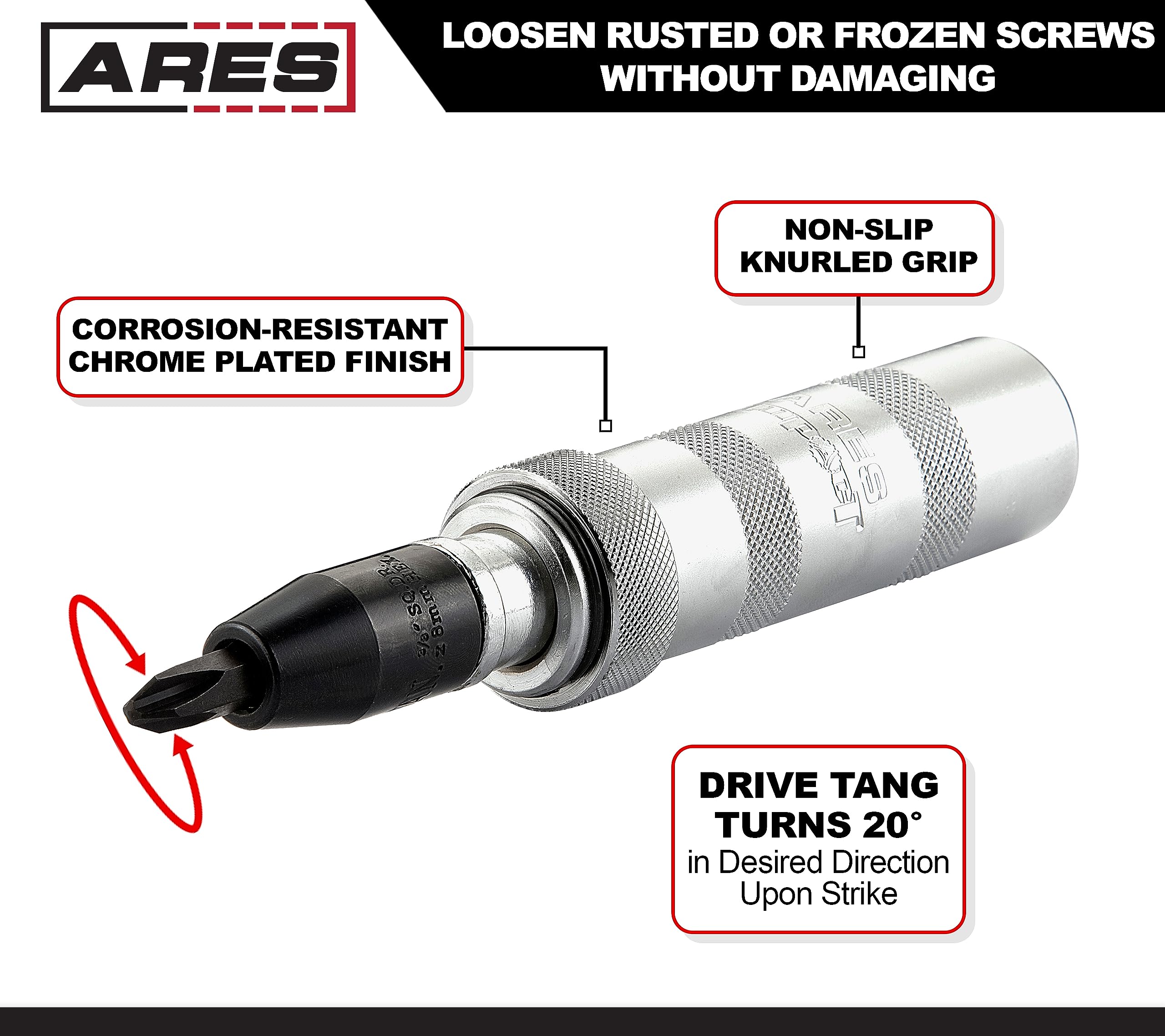 Snapklik.com : ARES 70006-3/8-Inch Drive Manual Reversible Impact ...