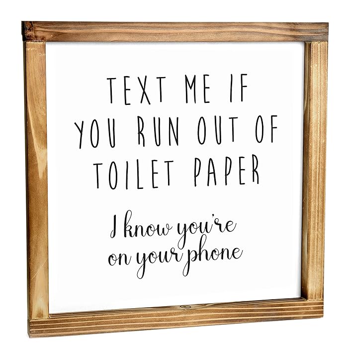 Buy Text Me If You Run Out Of Toilet Paper Sign Funny Farmhouse Decor buy-text-me-if-you-run-out-of-toilet-paper-sign-funny-farmhouse-decor