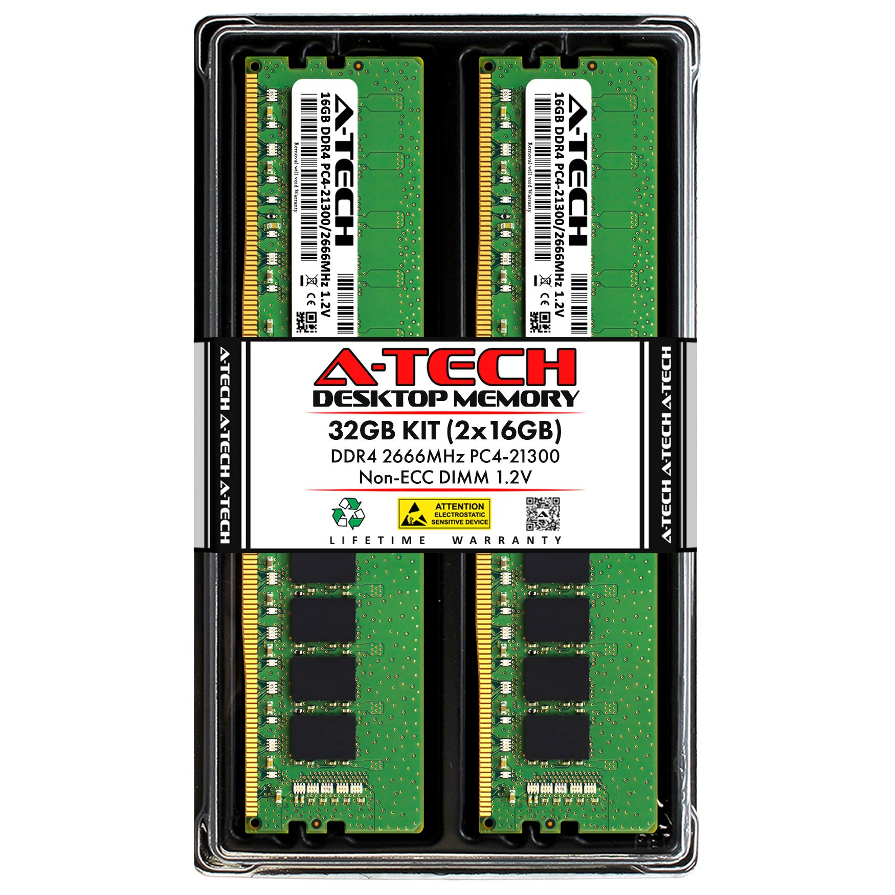  32GB 2x16GB DDR4 2666MHz PC4