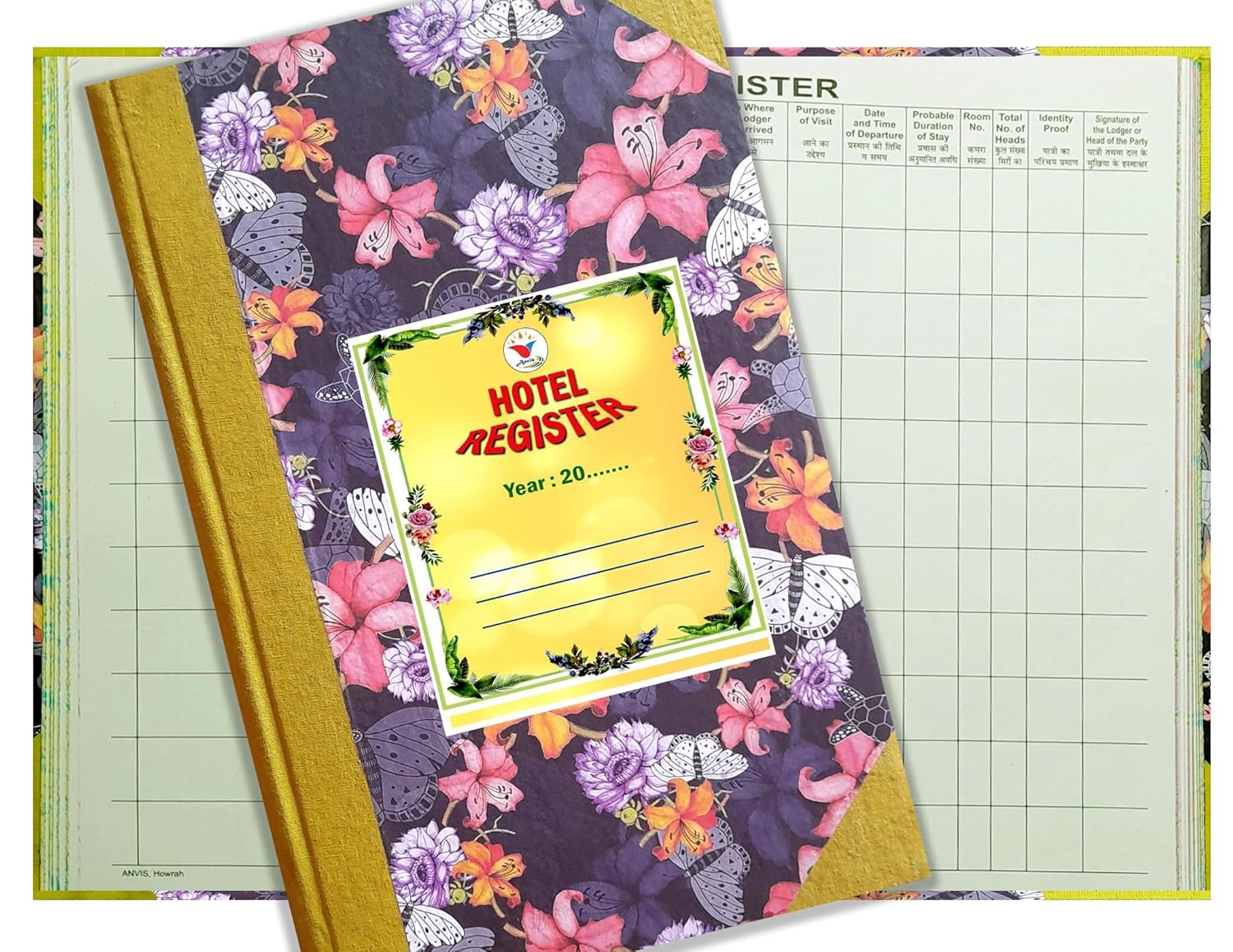 Hotel Record Register Book | 200 Sheets | 400 Pages | 2200 Entries ...