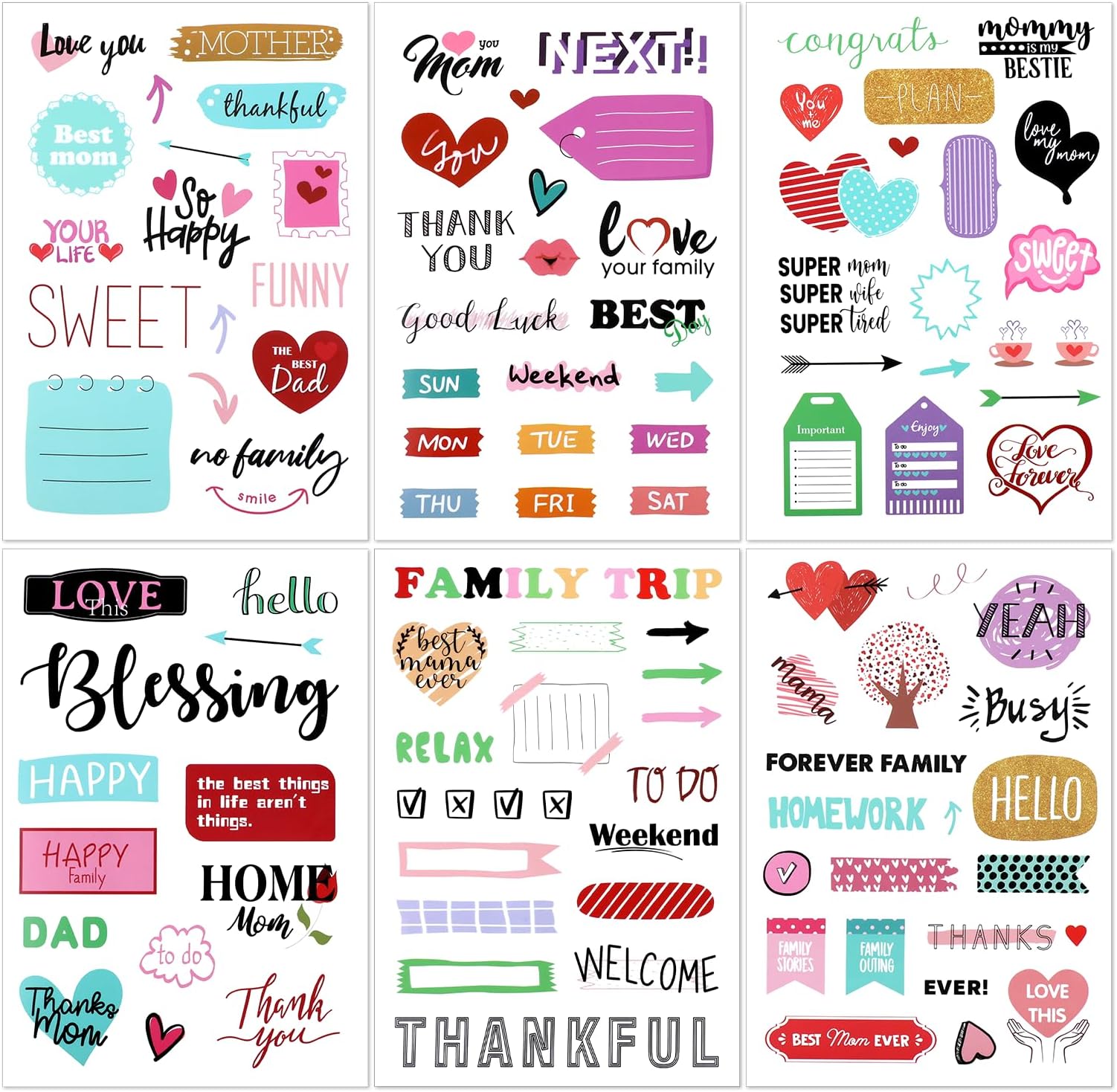 Amazon.com: Paper House Family Collection Blessed Family Clear ...