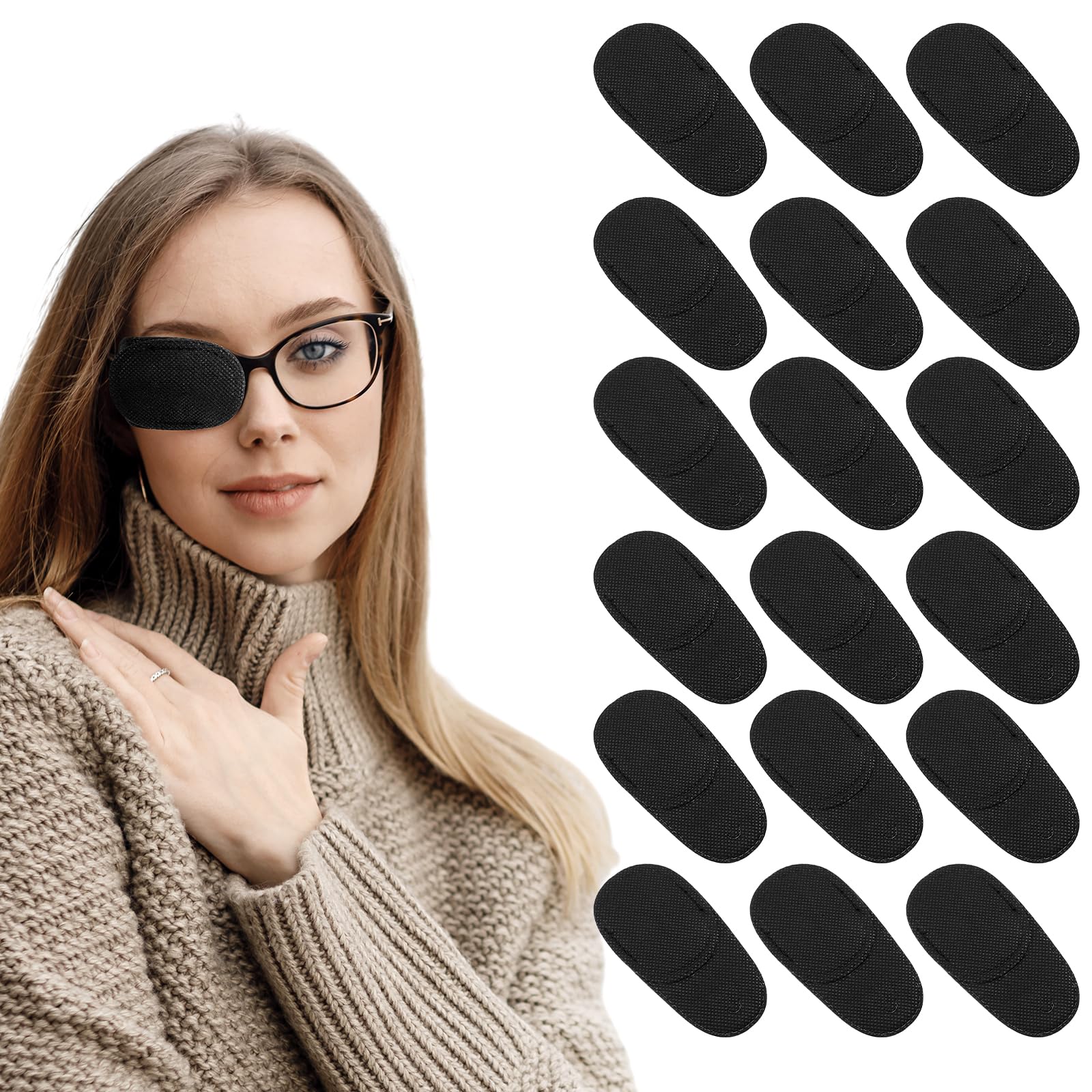 Amazon.com: 18 Pcs Eye Patches Right or Left Eyepatch Lazy Eye Cover ...