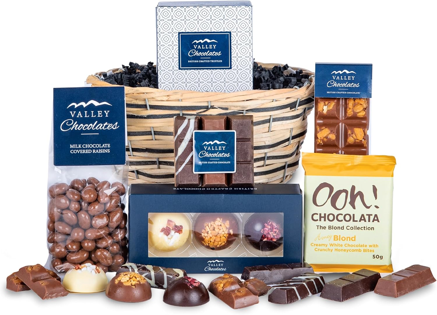Chocolate Gift Hamper – Luxury Treat Box – Gourmet Sweets Basket for ...
