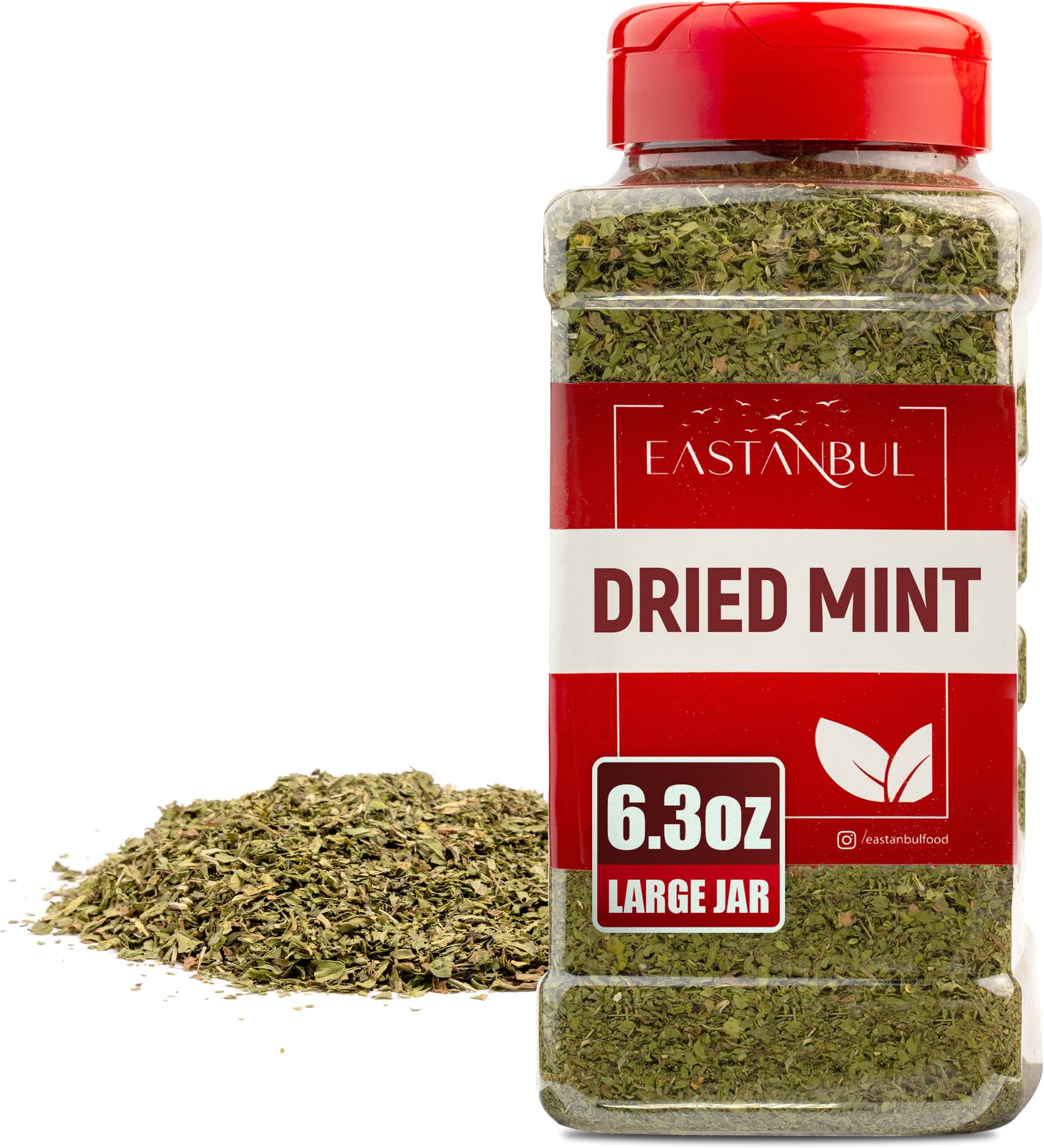 Amazon.com : Eastanbul Dried Mint, 6.3oz, Dried Mint for Cooking, Peppermint Leaves, Perfect for ...