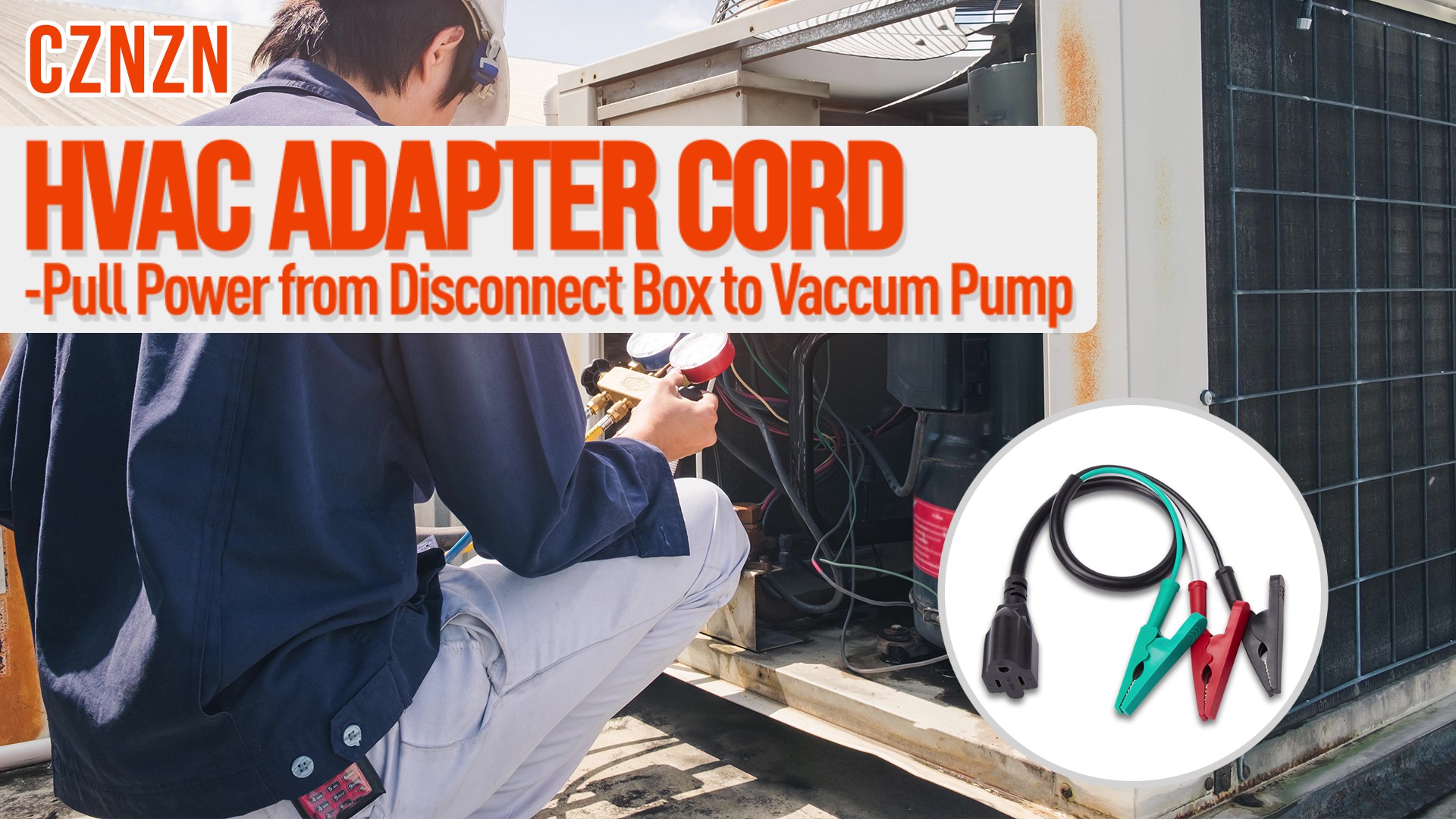 Watch HVAC Adapter Cord, Alligator Clip Electrical Test, UL Listed on ...