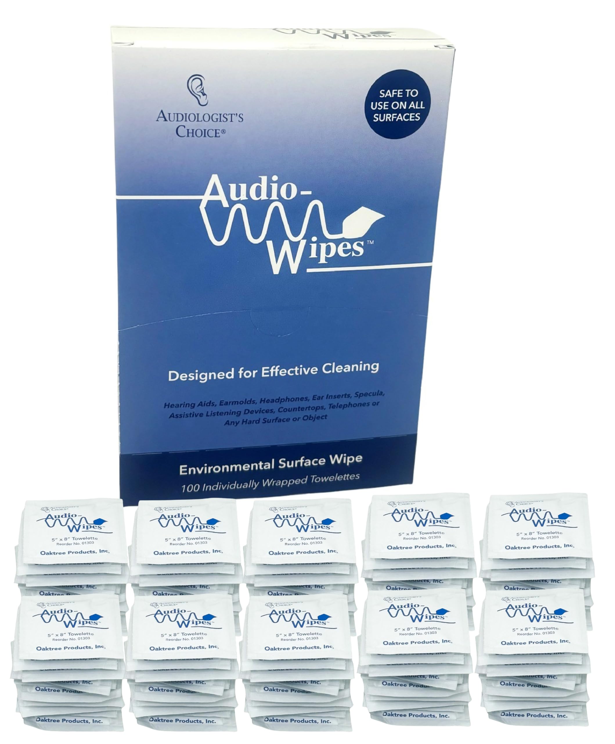 Amazon.com: Audiologist's Choice Audio Wipes | 100 Individually Wrapped ...