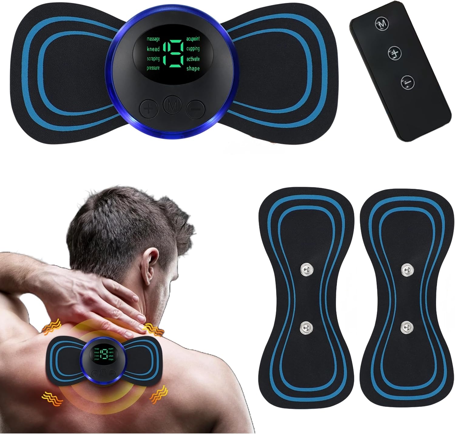 TURGUT Wireless Rechargeable TENS Machine - Remote Control - Instant ...