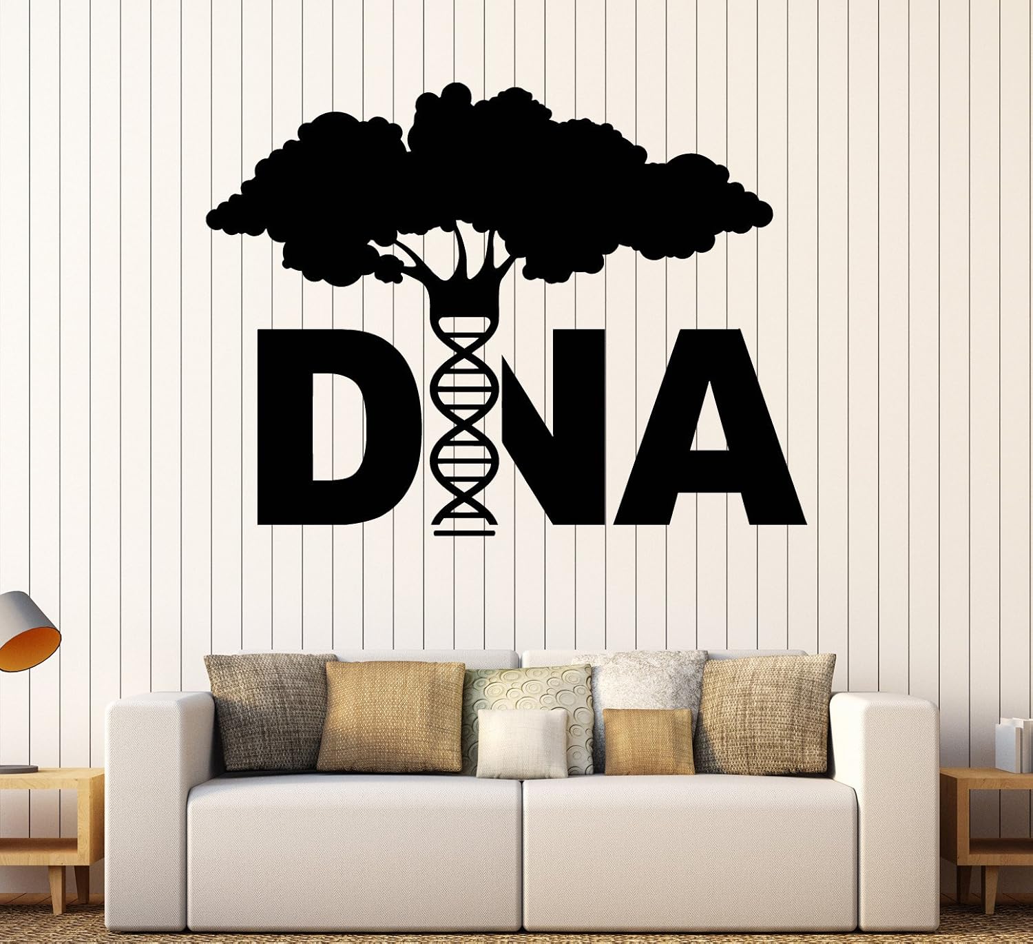 Amazon.com: Large Vinyl Wall Decal DNA Tree Genetics Biology Molecule ...