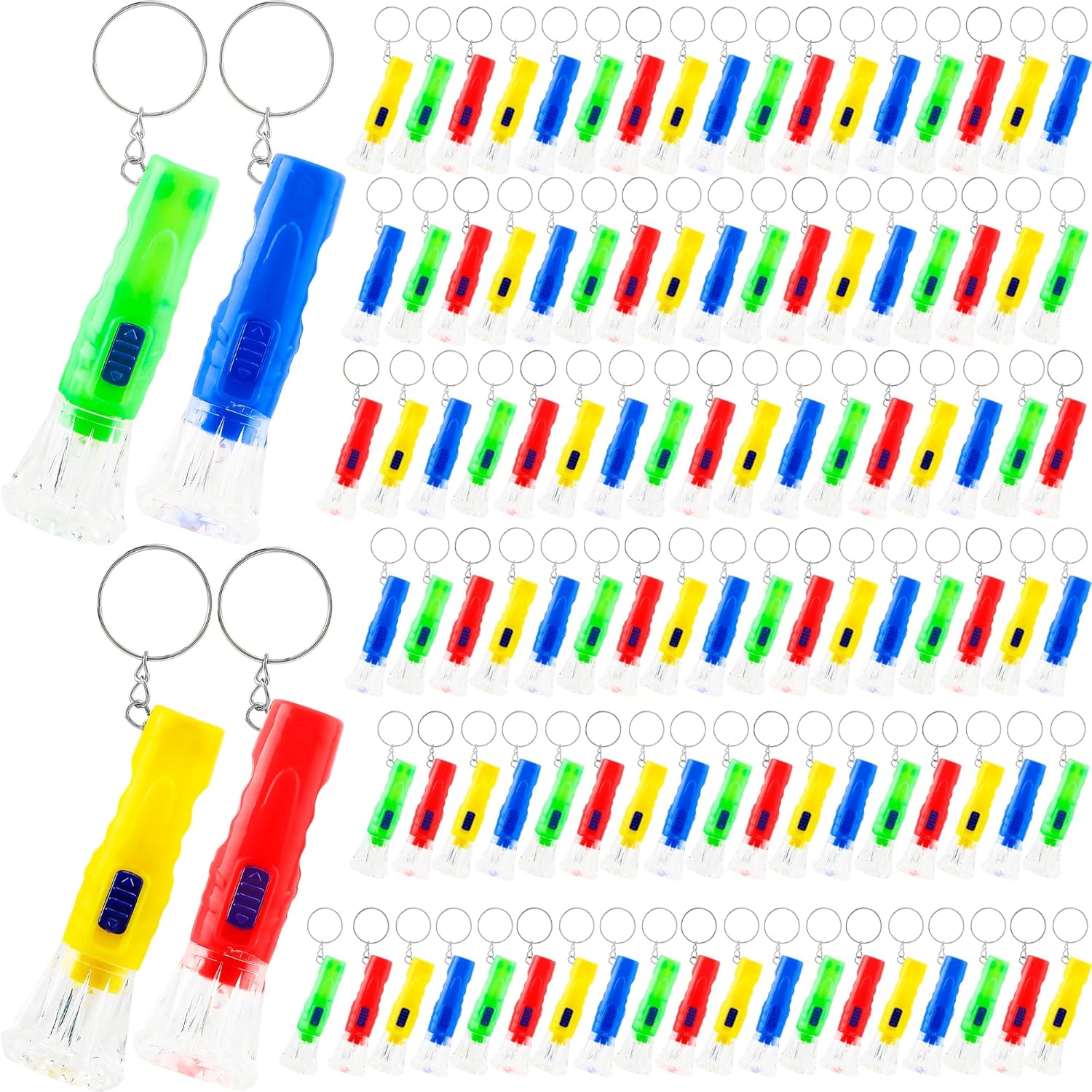 Amazon.com: Haconba 112 Pack Mini Flashlight Keychain Small Led ...