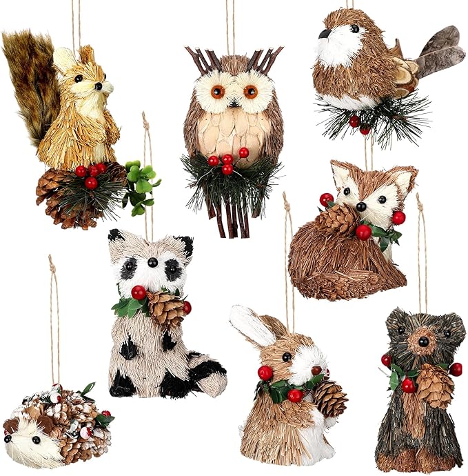 Amazon.com: Vercraft 8 Pack Sisal Woodland Friends Animals Mini ...