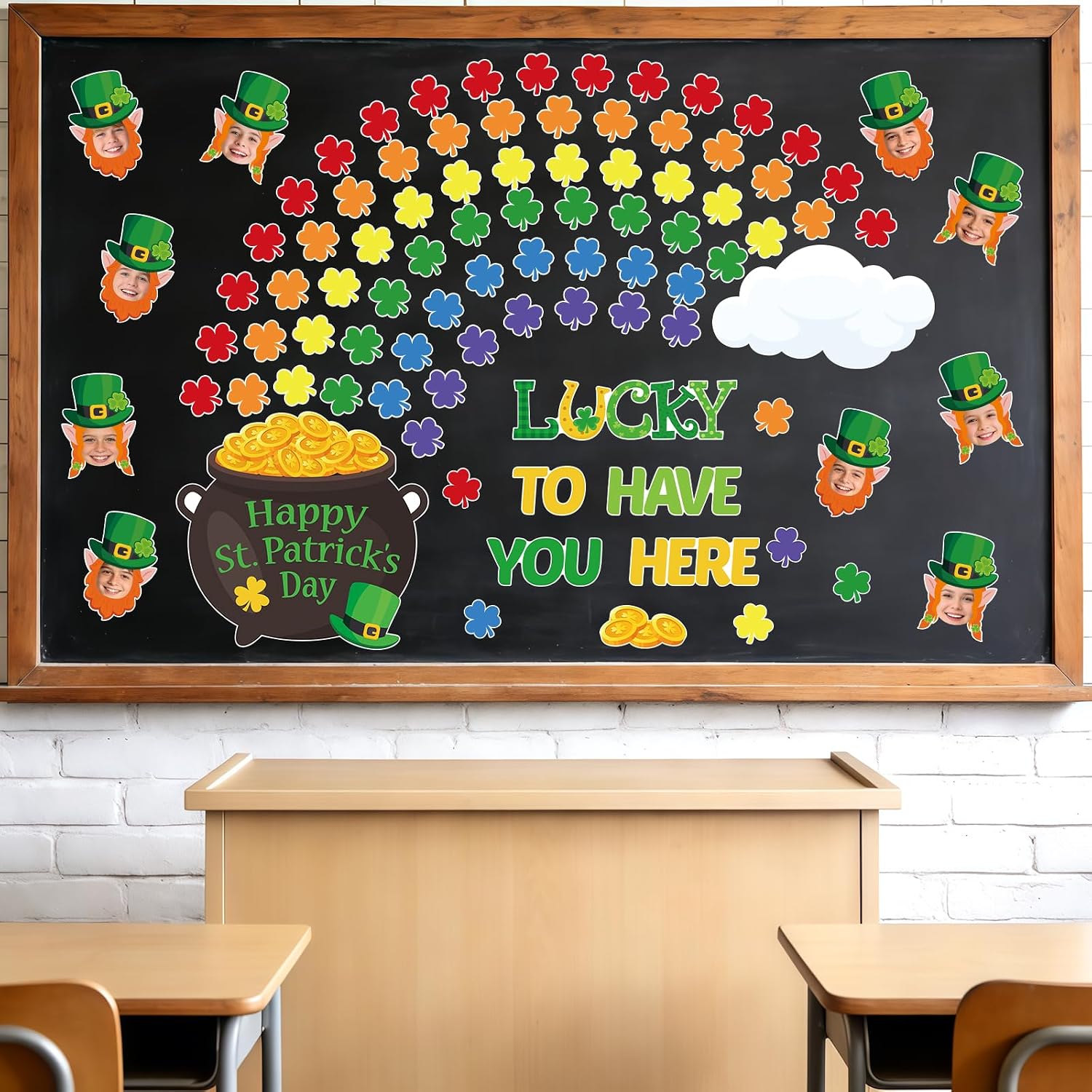 Amazon.com: 149Pcs St. Patrick’s Day Bulletin Board Decorations Set ...