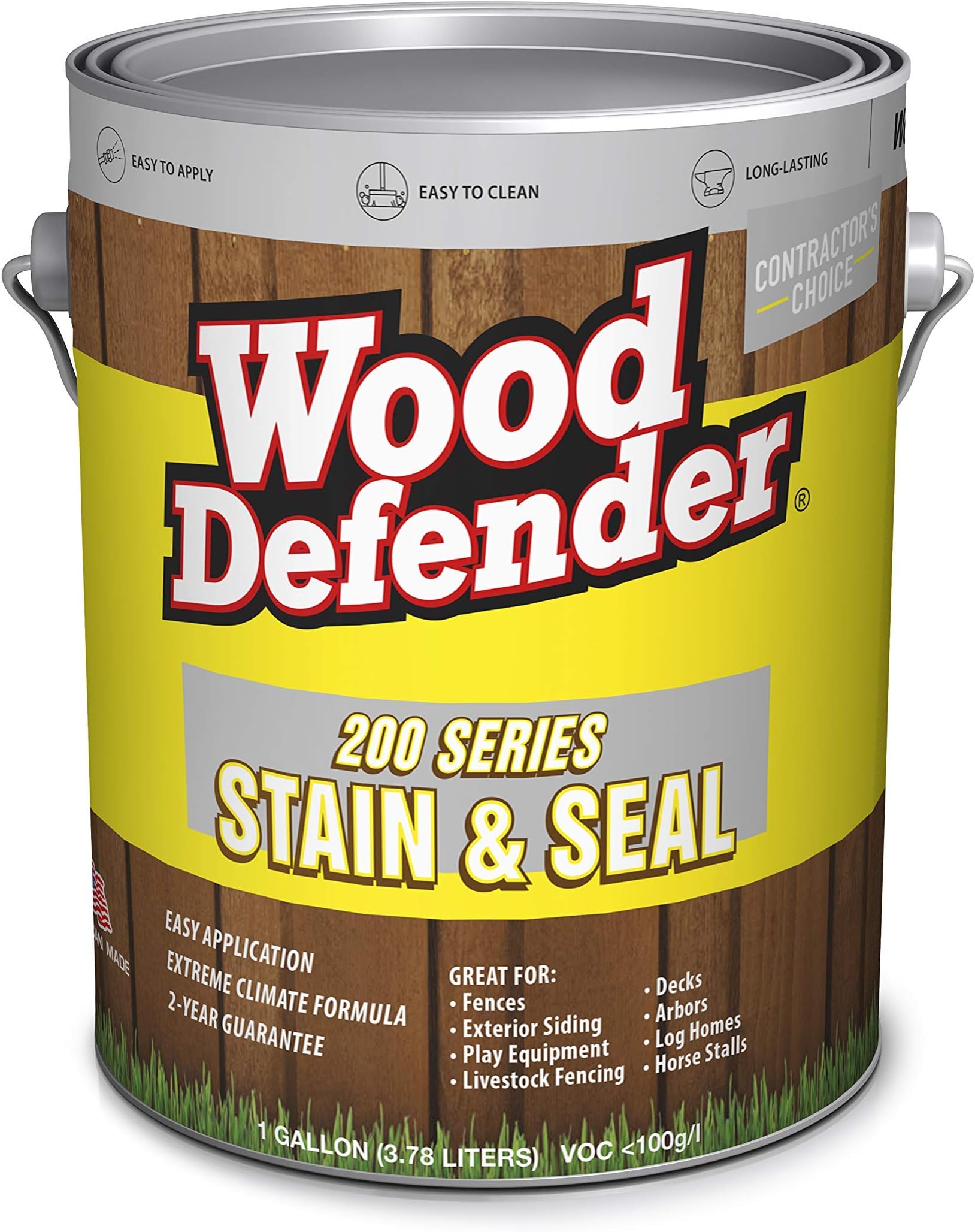 Wood Defender 200 Series Sierra Semi-Transparent Stain & Sealer Gallon ...