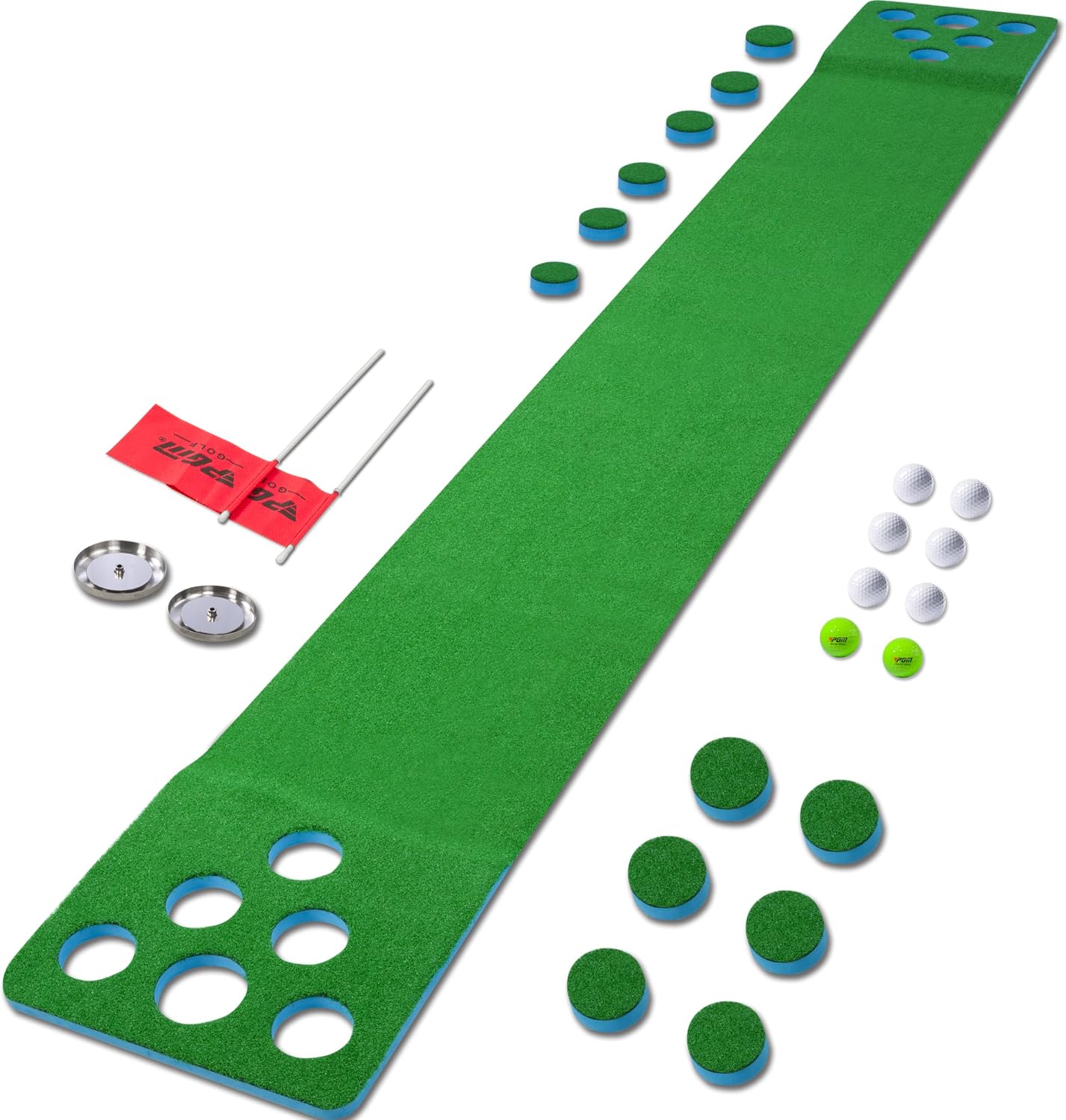 Amazon.com : PGM Golf Pong Game Set – Indoor/Outdoor Golf Putting Green ...