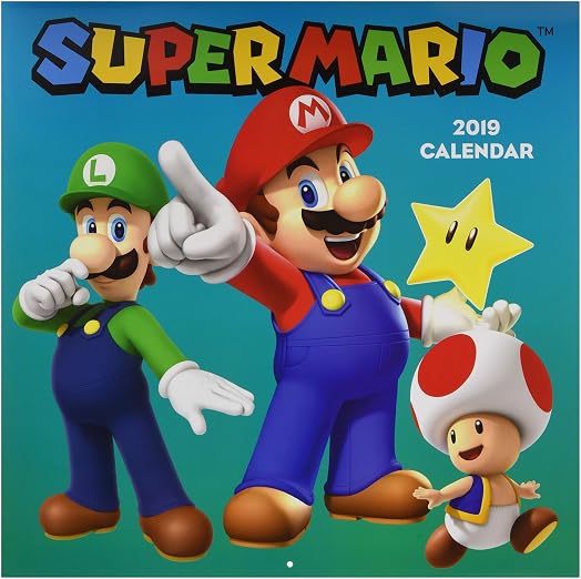 Super Mario 2019 Wall Calendar: Nintendo: 9781419731020: Amazon.com: Books
