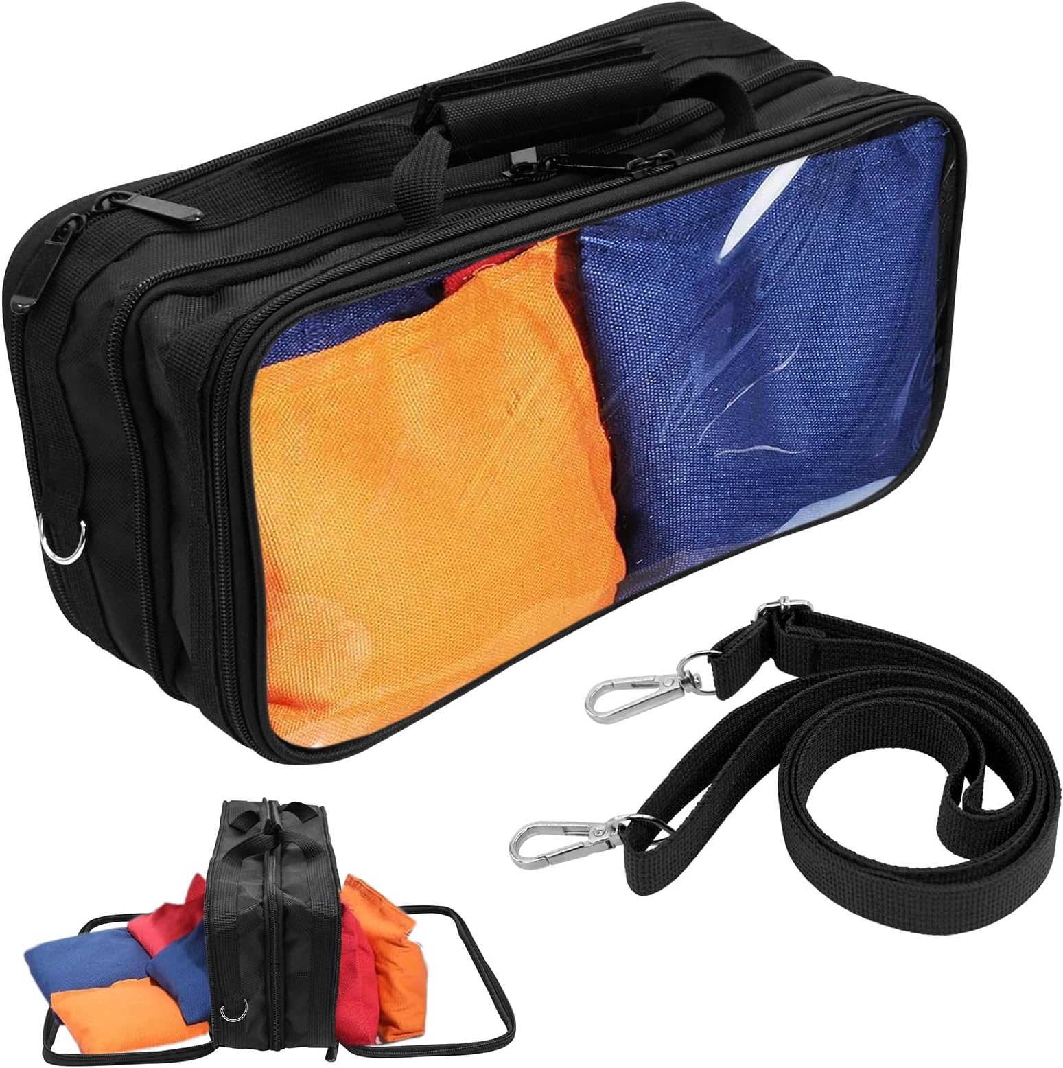 Amazon.com: GOBUROS Cornhole Bag Holds Up to 14 Bean Bags, Professional ...