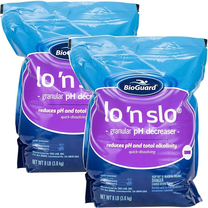 Amazon.com : BioGuard Lo 'N Slo, 8 lb, Pack of 2, Granular pH Decreaser ...