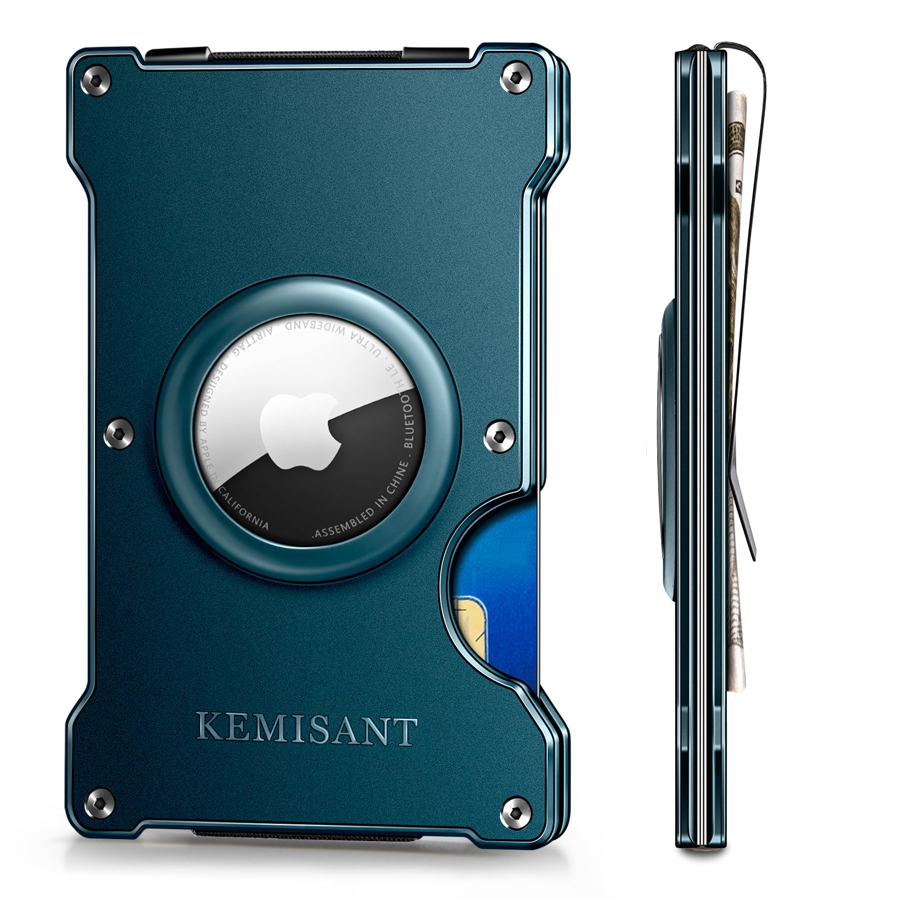 KEMISANT Men Wallet, Slim Wallet Money Clip Gift Men Compatible with ...