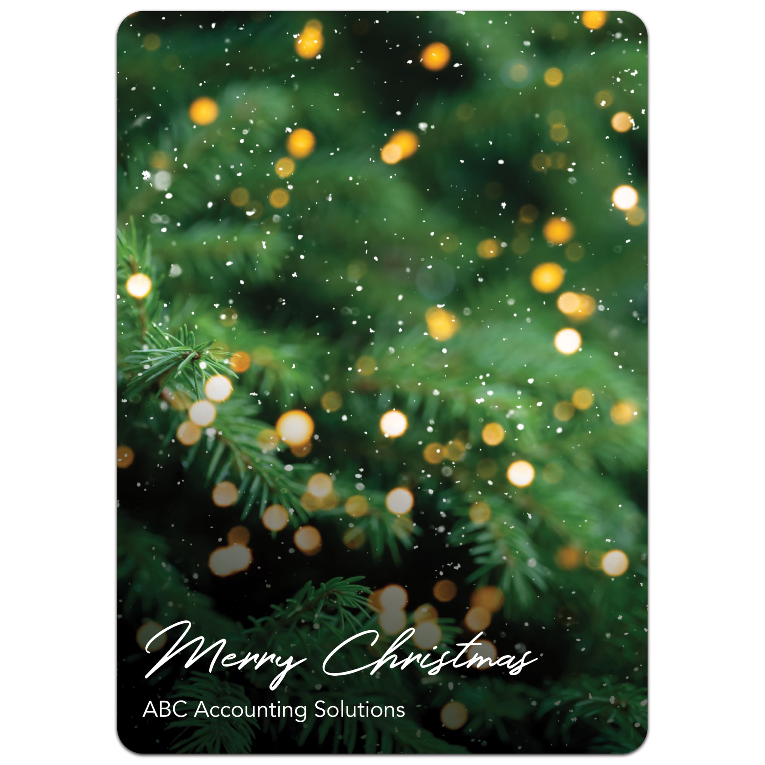 Amazon.com : Bunny Badges Personalized Business Christmas Cards ...