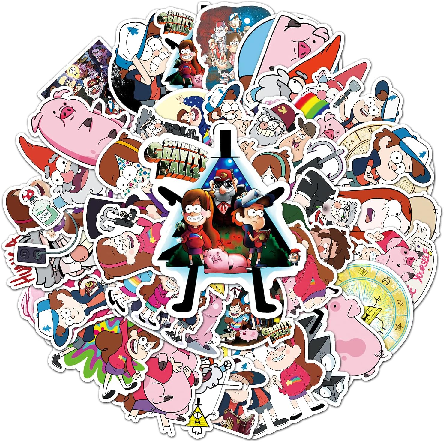 Amazon.com: Gravity Falls Cartoon Stickers Anime Decal Stickers Pack ...