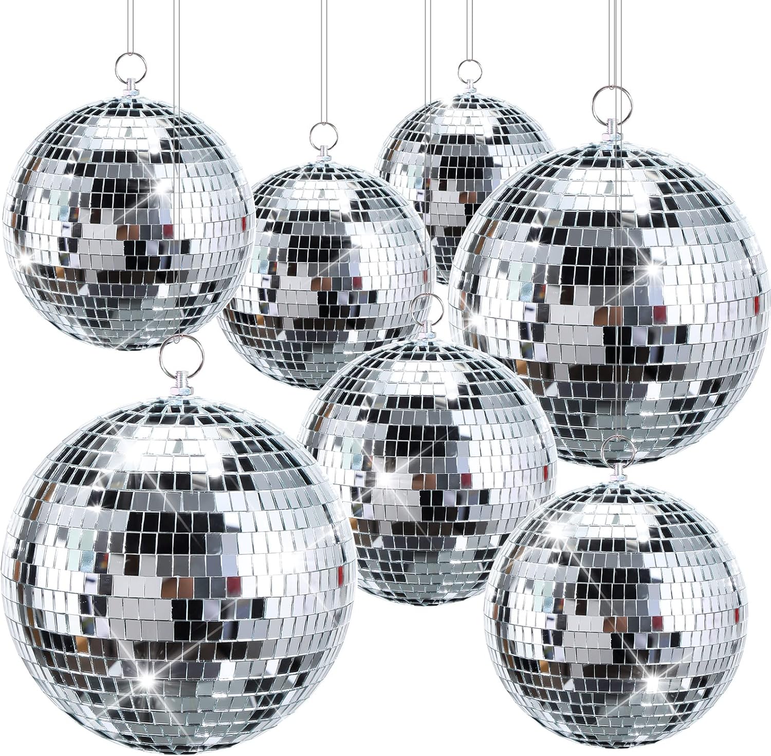 Amazon.com: Gejoy 7 Pack Disco Ball Party Decorations Disco Ball ...