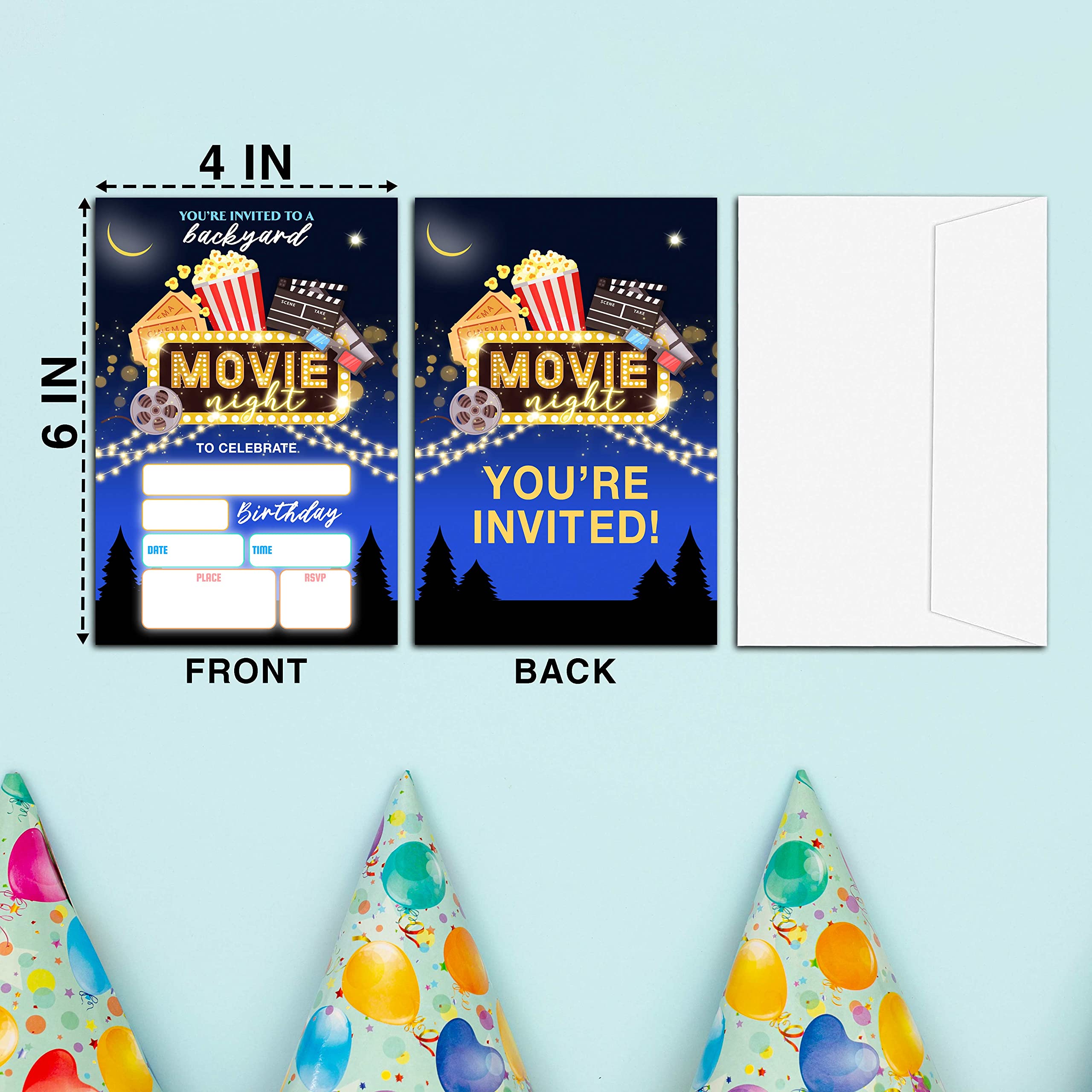 Printable Invitation Movie Theater Movie Theater Birthday Party