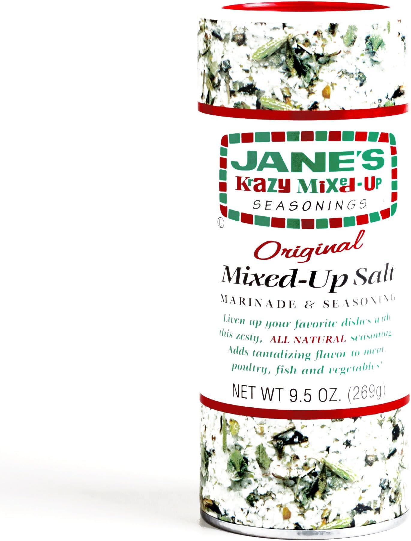 Amazon.com : Jane's Krazy Mixed Up Salt, 4 Ounce : Mixed Spices And ...