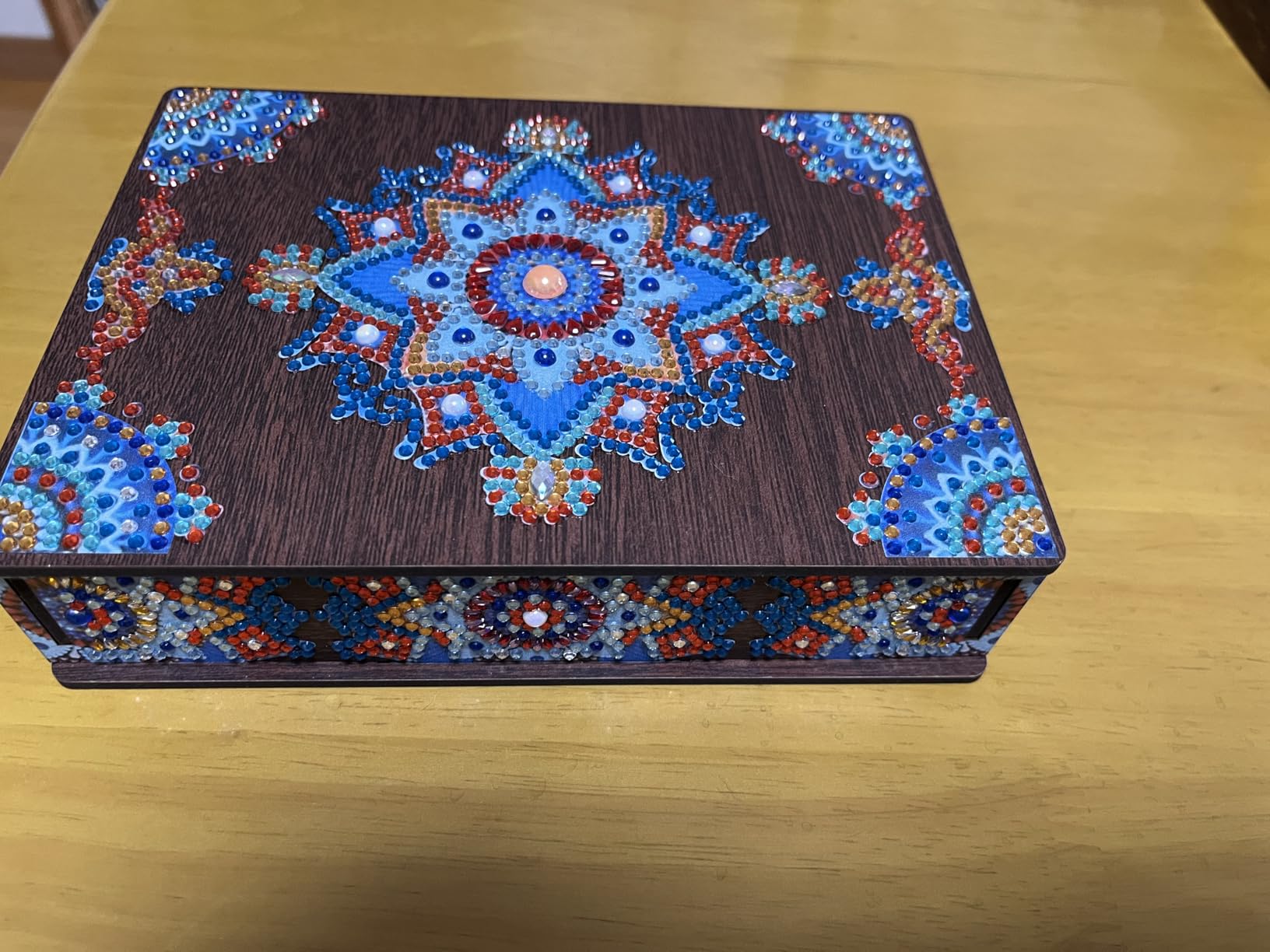 Amazon | STARTIST DIY 5D ダイヤモンドペインティングジュエリーボックス DIY ジュエリーストレージ、ブレスレットオーガナイザーポータブル、デスクトップ用木製ジュエリー ...