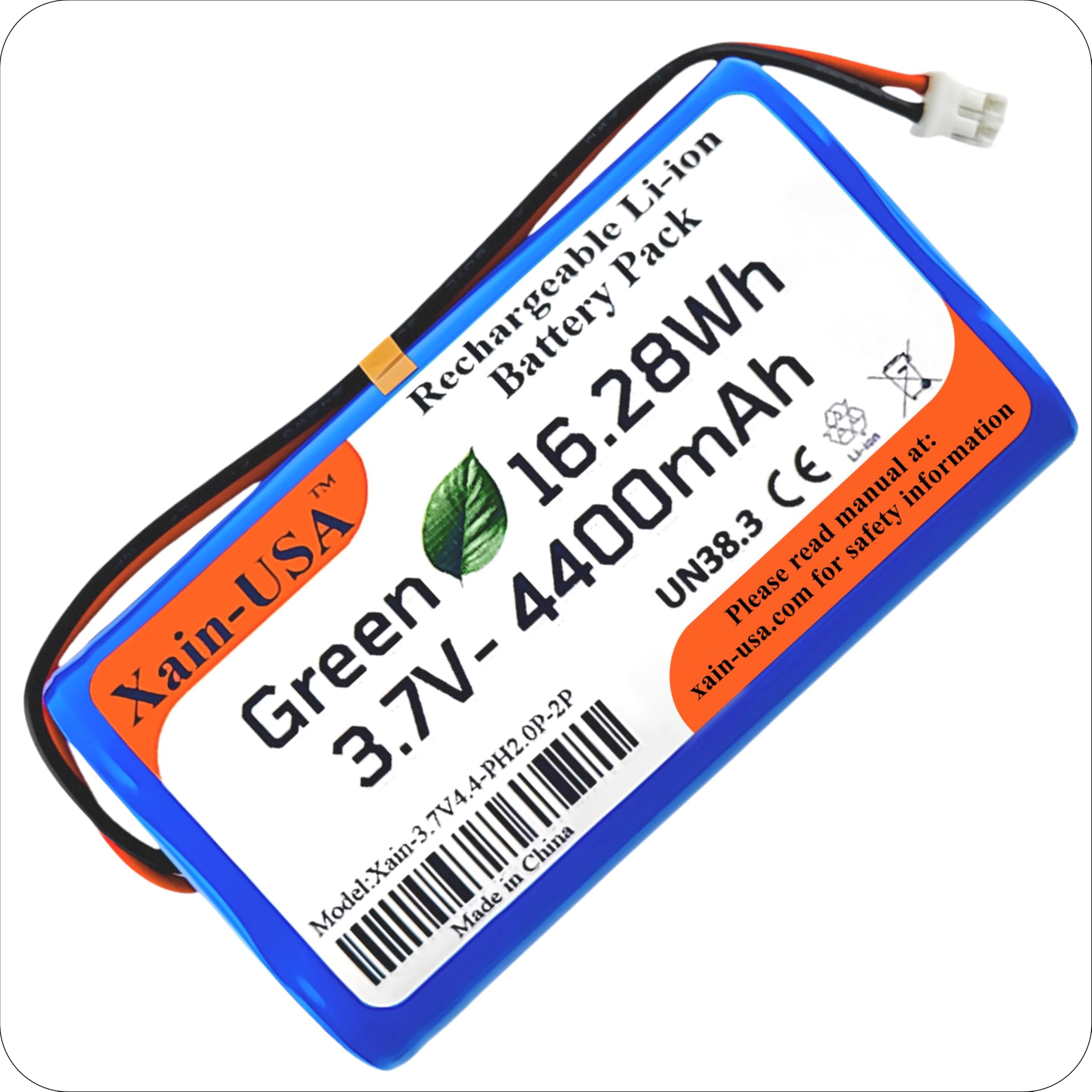 Amazon.com: Xain-USA 18650 3.7V 4400mAh 1S2P Rechargeable Li-ion ...