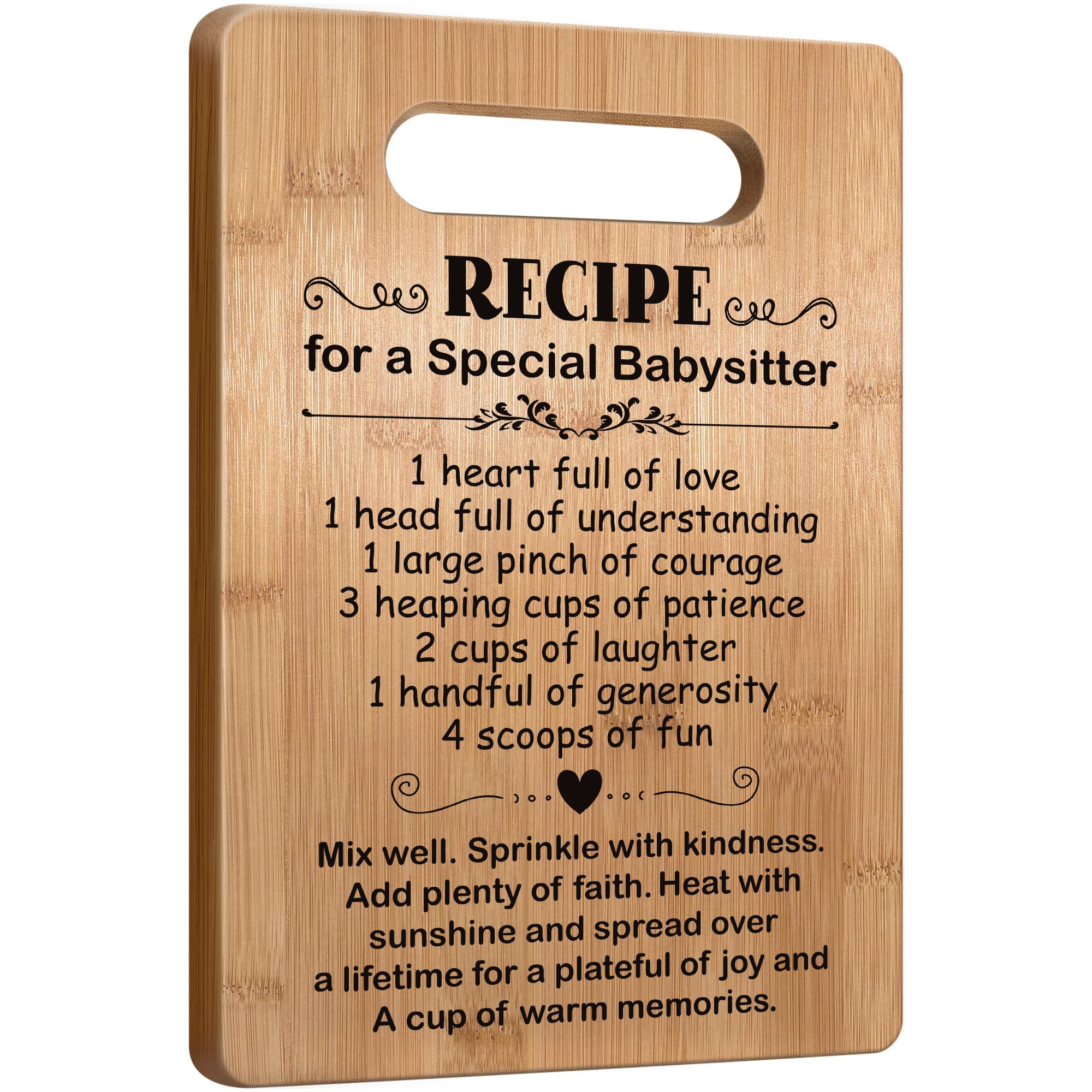 Amazon.com: Popular Babysitter Gifts, Cutting Board Gift for Babysitter ...