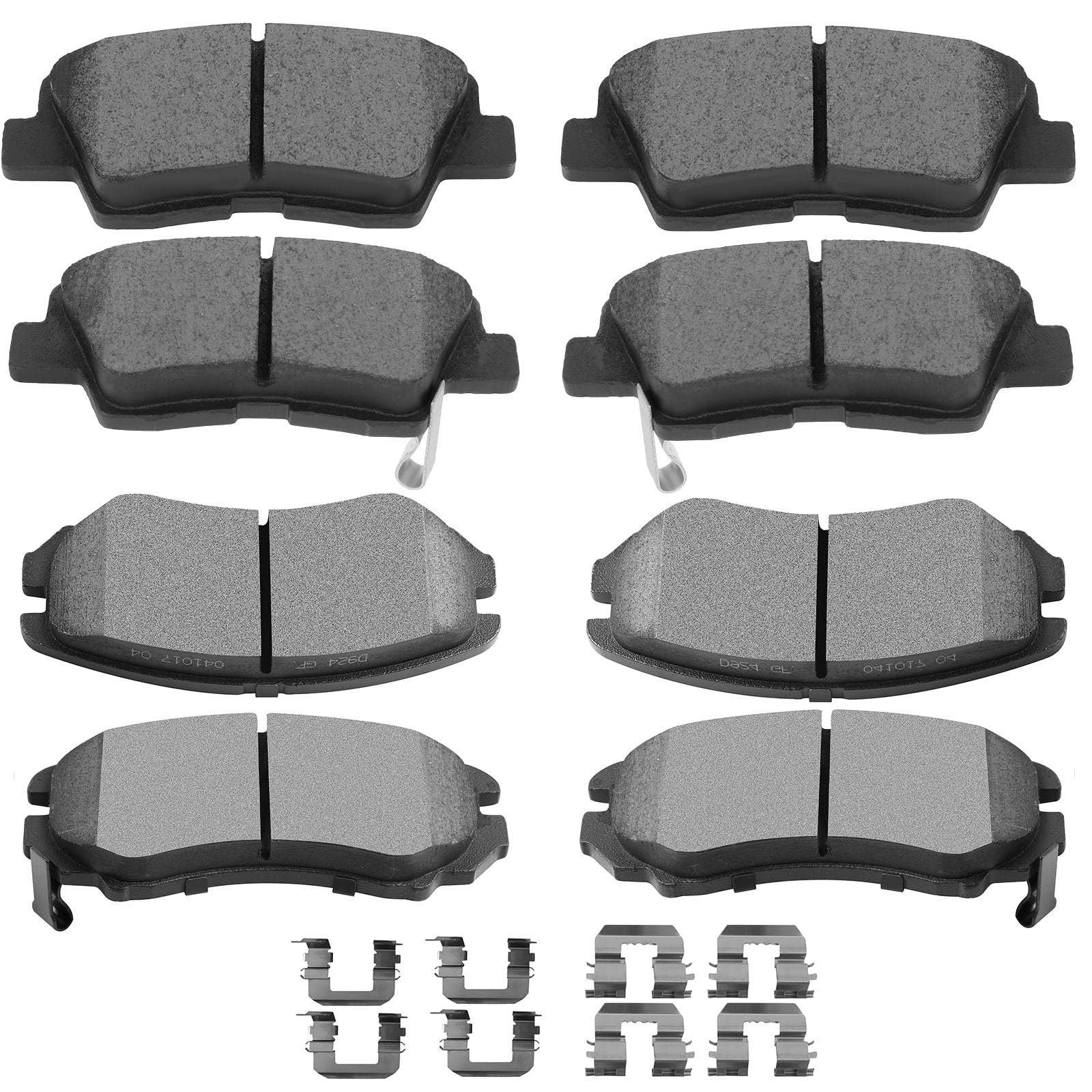 Amazon.com: SCITOO D924 D1313 Ceramic Brake Pads Sets Front & Rear Fit ...