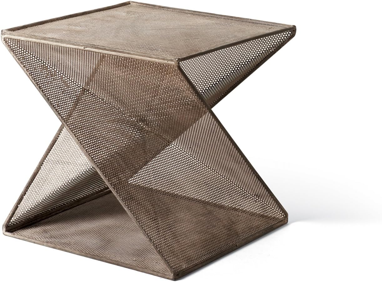 Foreside 18-Inch Perforated Metal Table : Amazon.co.uk: Home & Kitchen