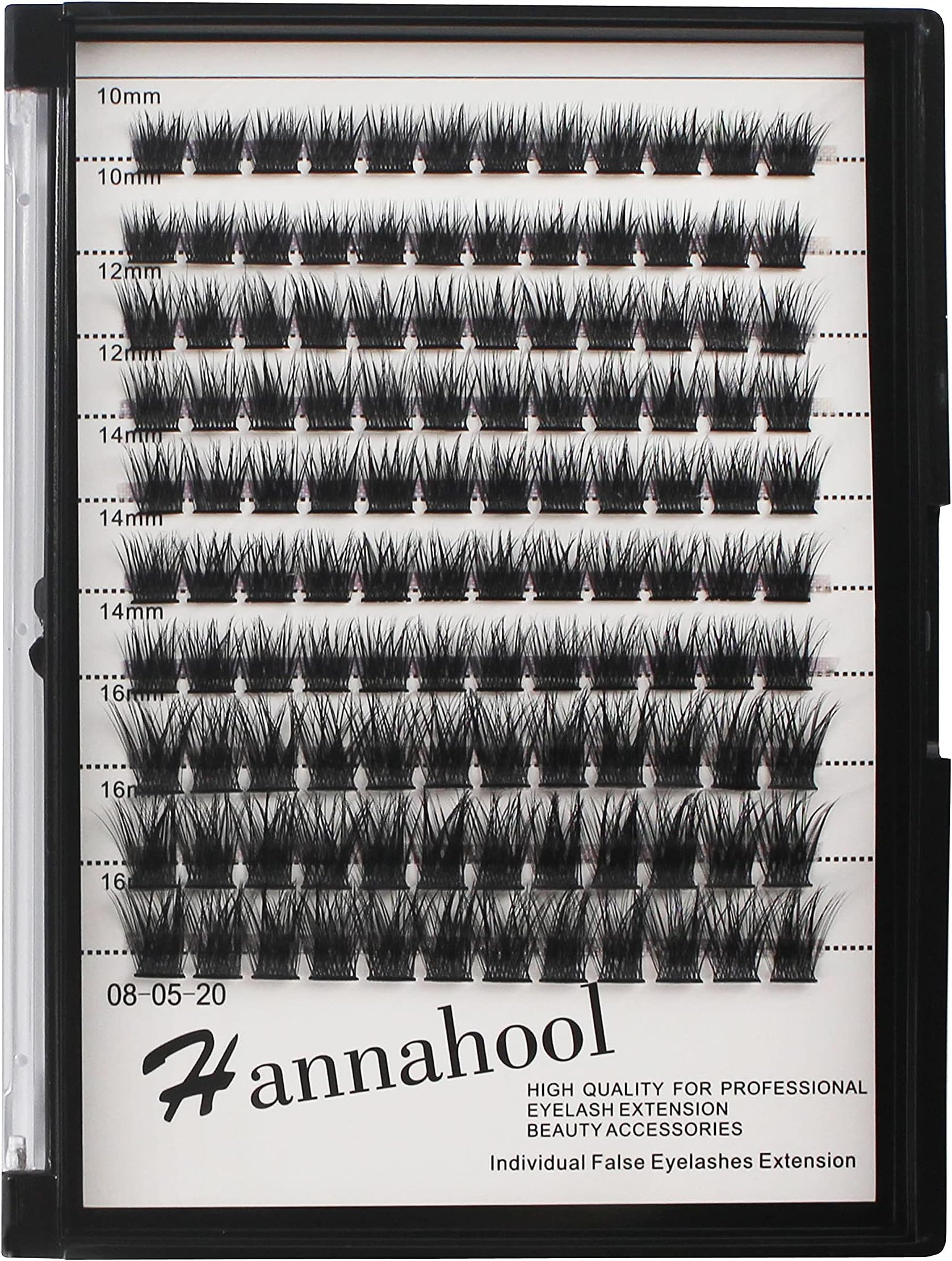 Amazon.com: 10Rows Mixed 10-12-14-16mm/8-10-12-14mm Individual False ...